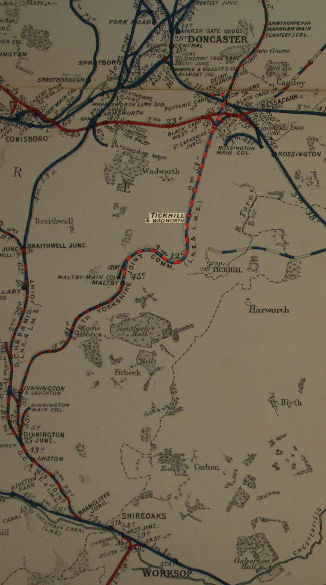 Potteric Carr Jct. - Maltby (excl) | Register of Closed Railways
