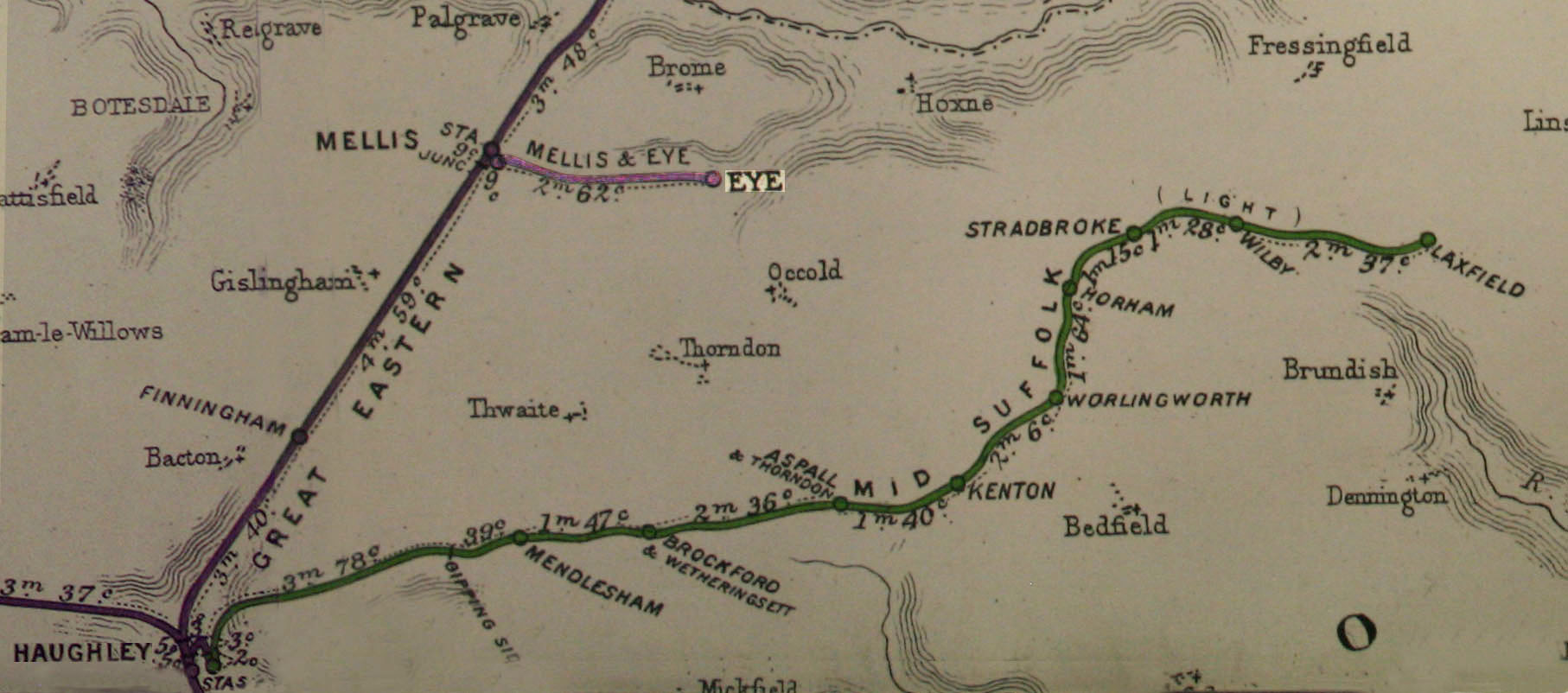 Mellis (excl) - Eye | Register of Closed Railways