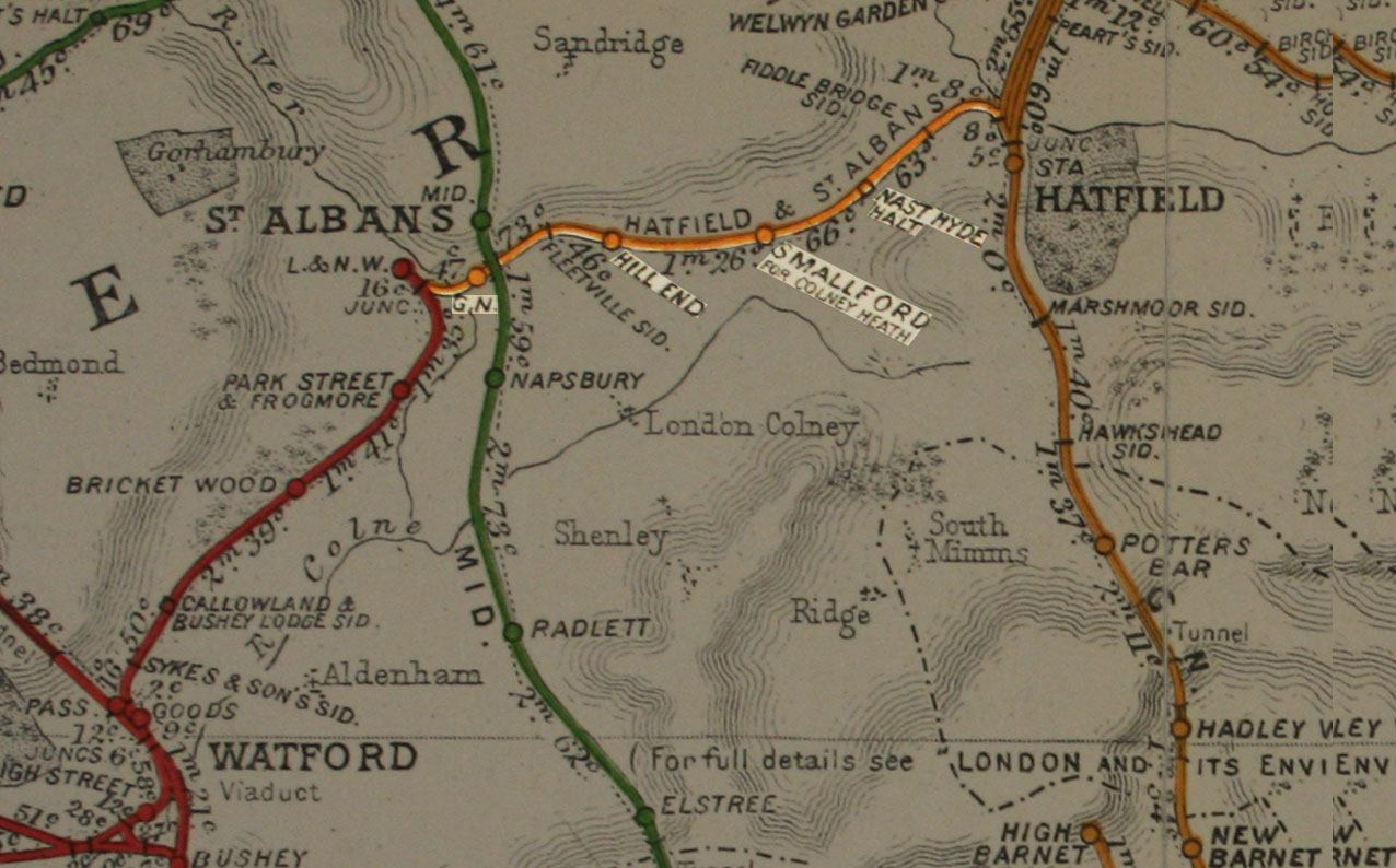 Hatfield No.3/St. Albans Line Jct. - St. Albans (Abbey) (Jct. with LNW ...