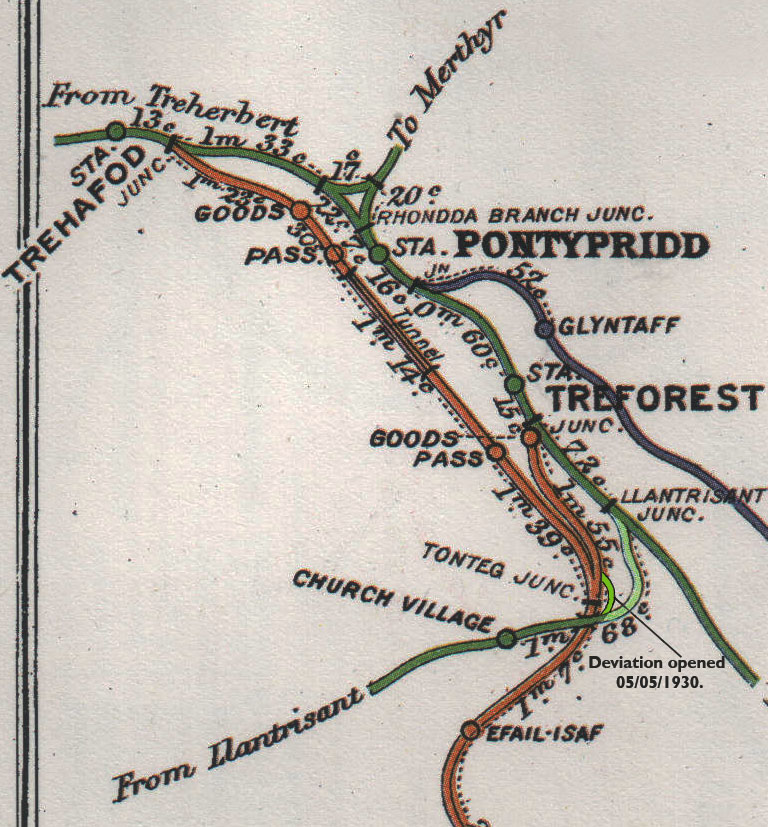 Tonteg Viaduct Jct. - Llantrisant Branch Jct. | Register of Closed Railways
