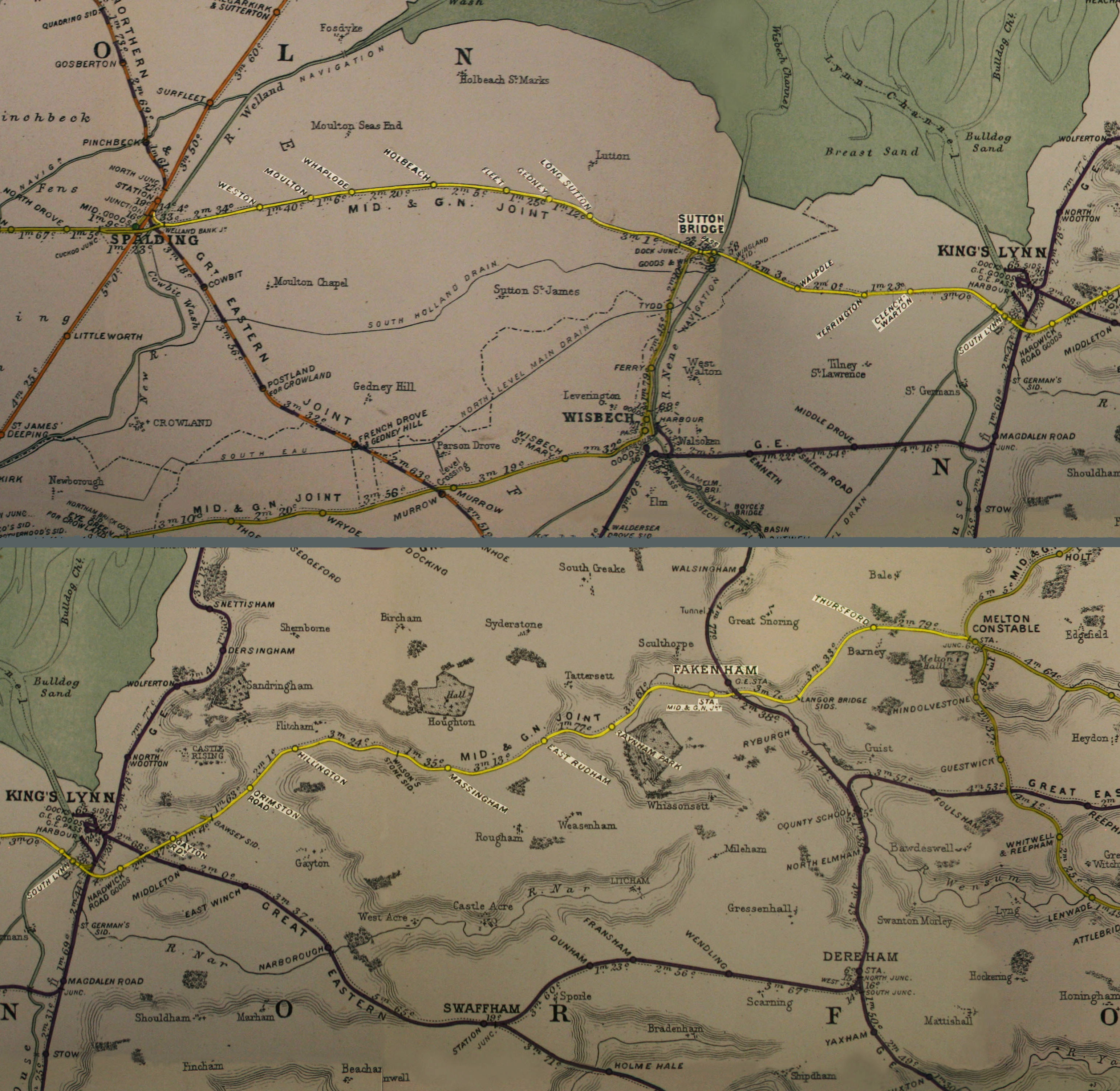 Melton Constable West Jct. - Holbeach Line Jct. [Spalding] | Register ...