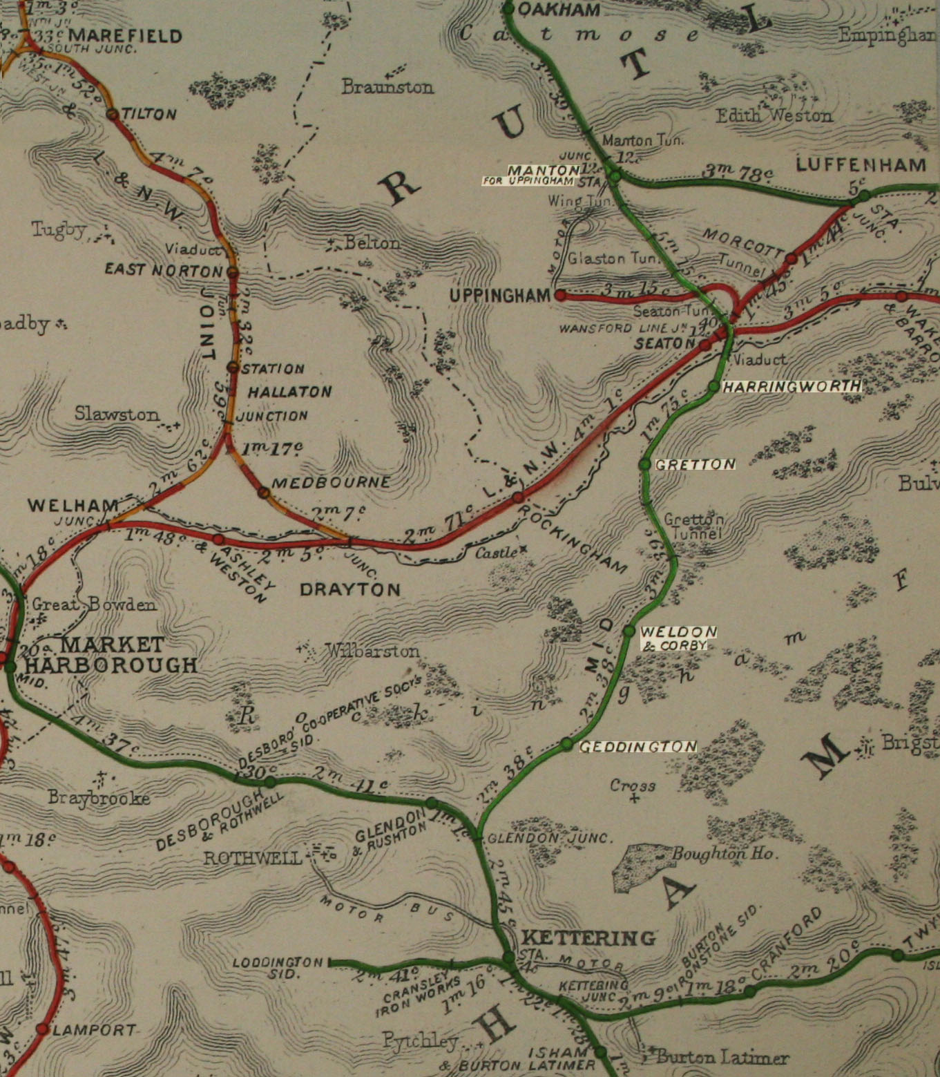 Glendon South Jct. [Kettering] - Manton Jct. | Register of Closed Railways