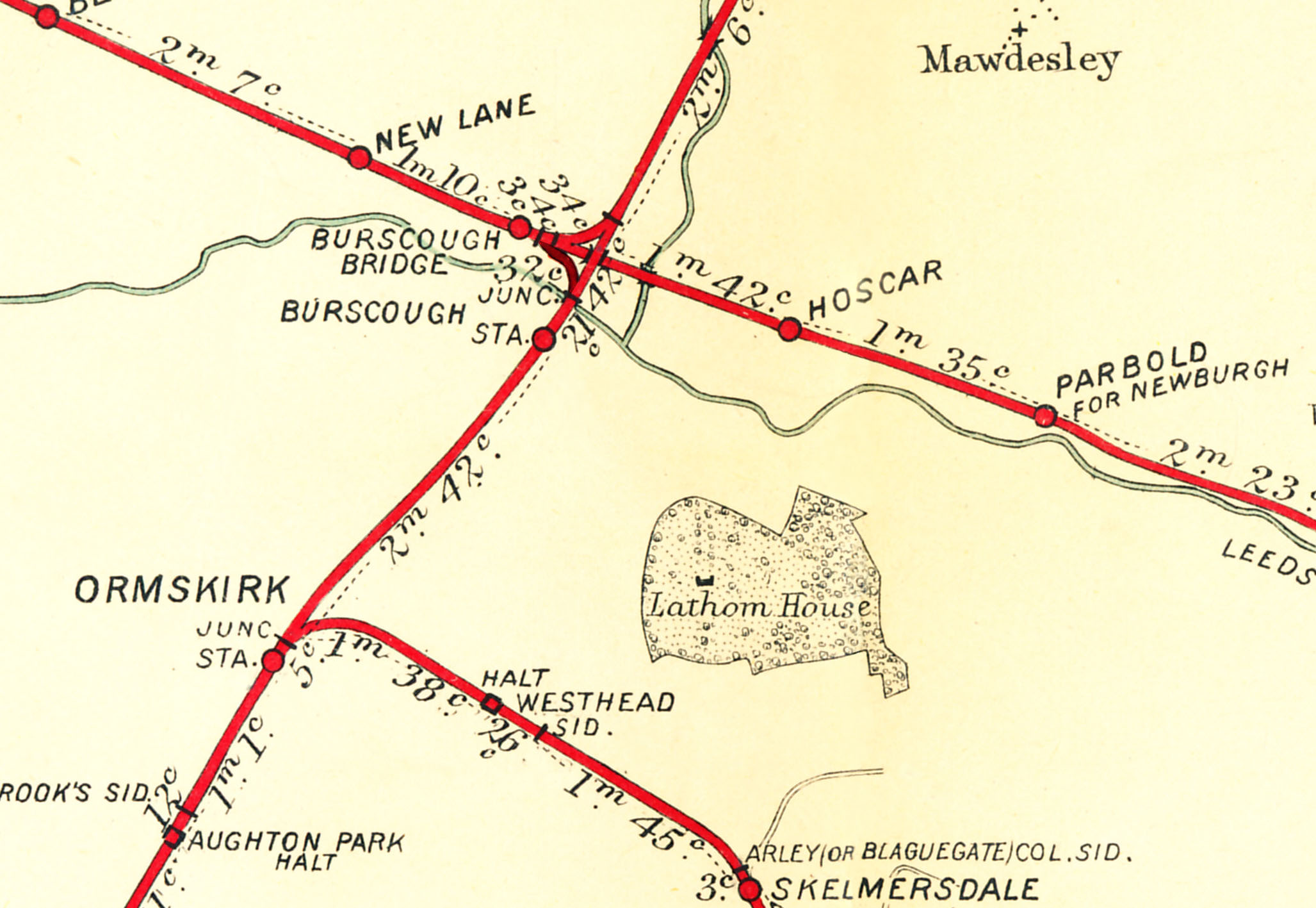 Burscough Bridge Jct. - Burscough South Jct. | Register of Closed Railways