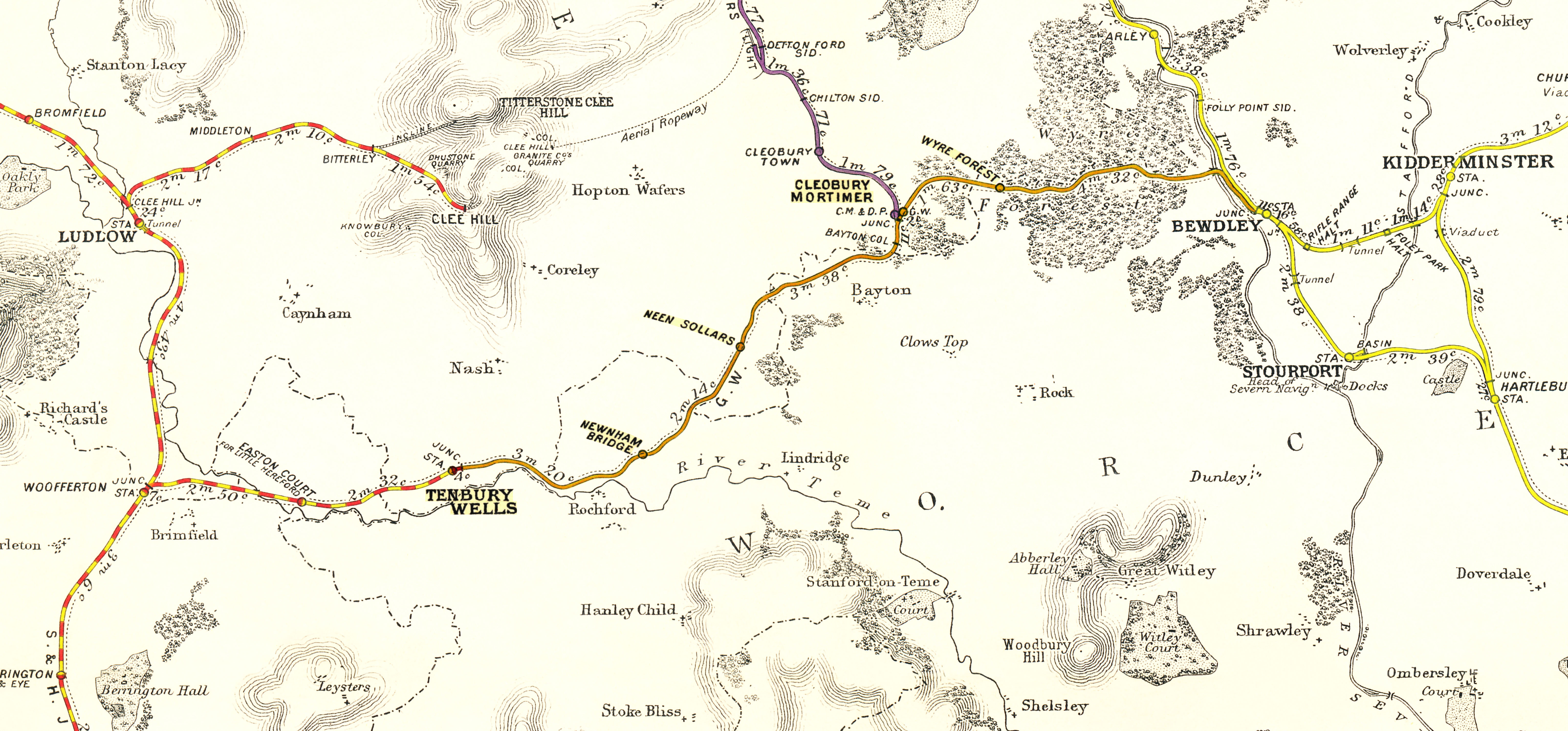 Bewdley North Jct. - Tenbury Wells | Register of Closed Railways