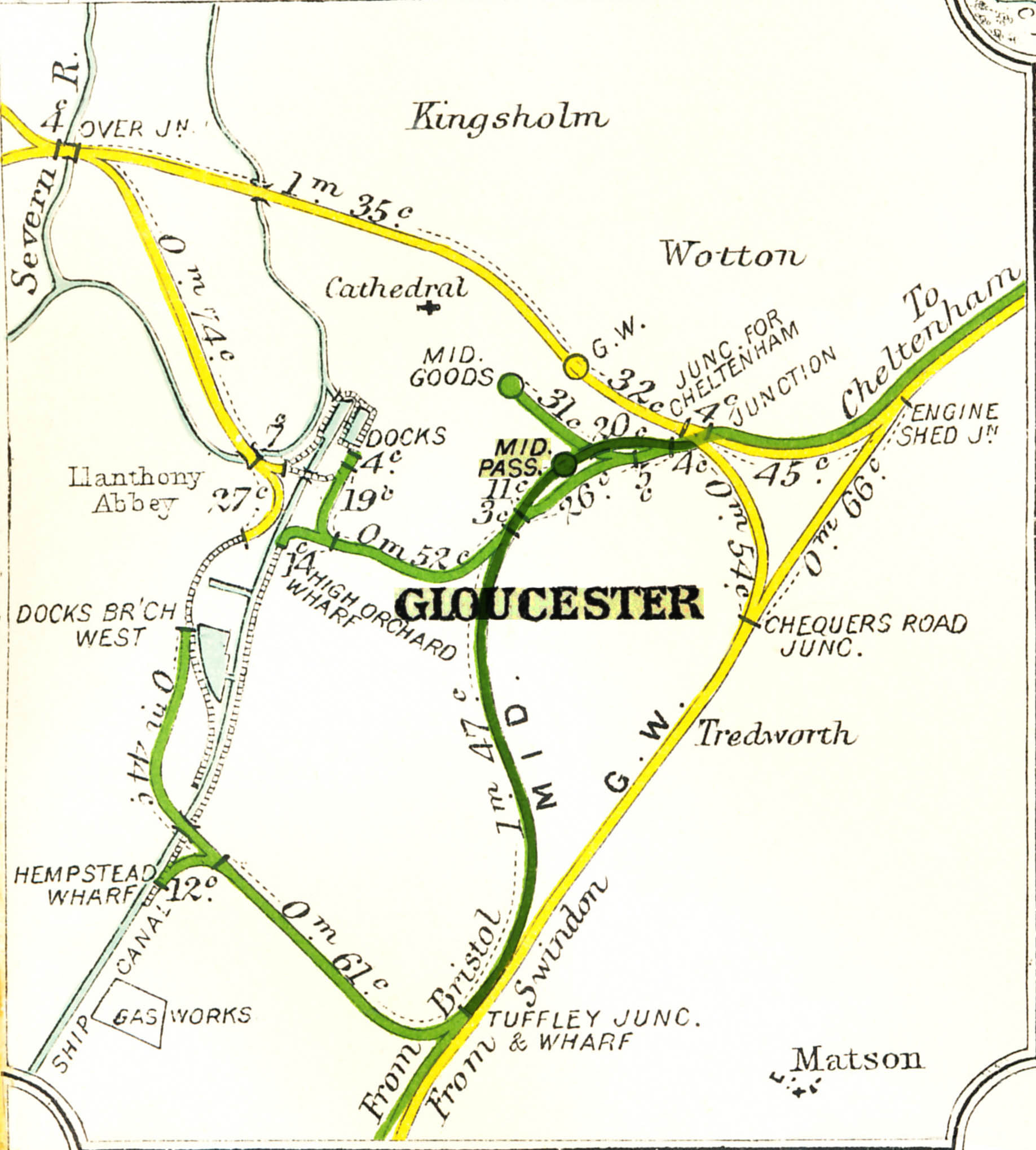 Tramway Jct. [Gloucester] - Tuffley Jct. | Register of Closed Railways