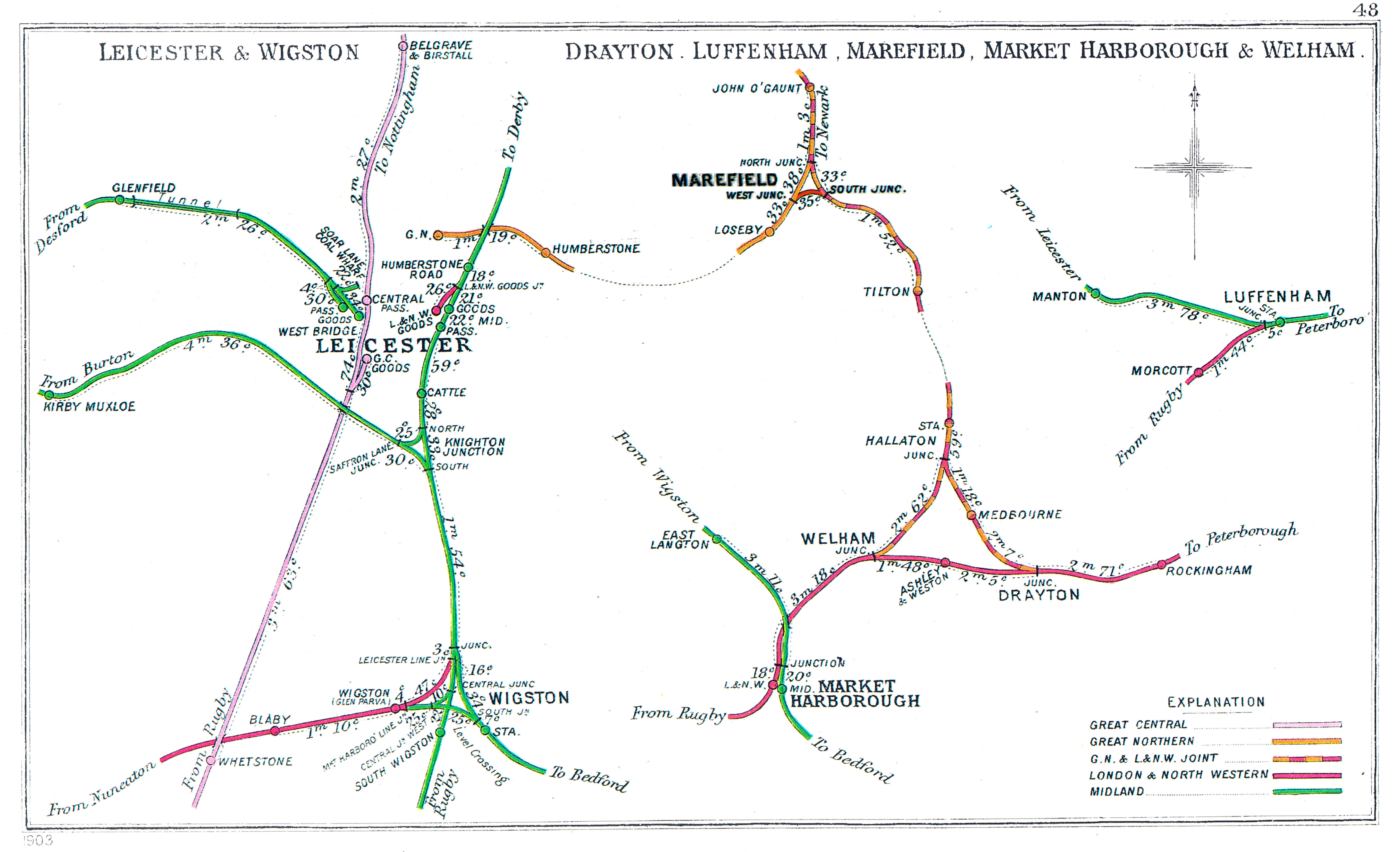 Marefield West Jct. - Marefield South Jct. | Register of Closed Railways