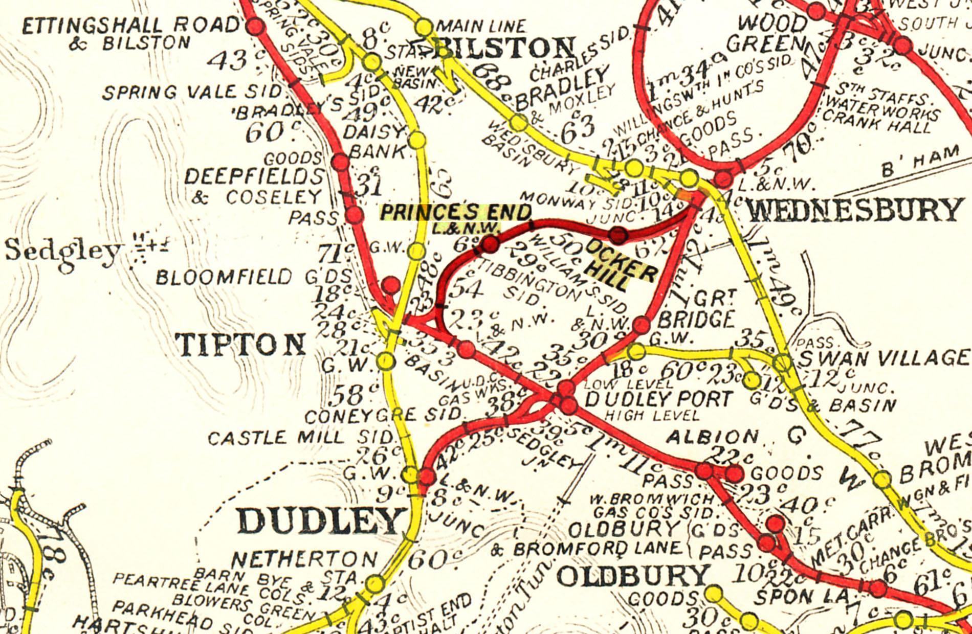 Princes End Jct. - Tipton Jct. | Register of Closed Railways