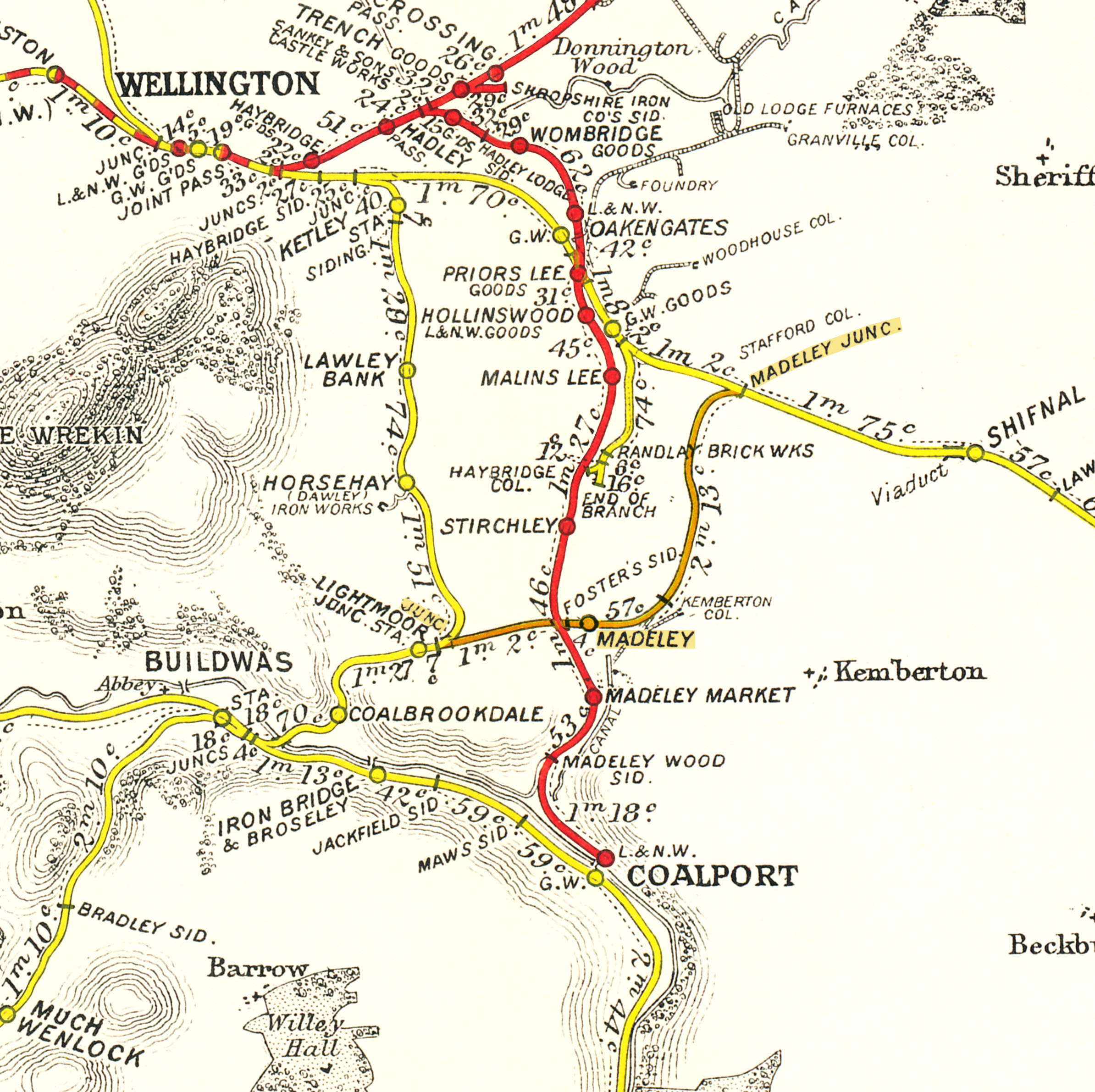 Madeley Jct.- Lightmoor Jct. | Register of Closed Railways