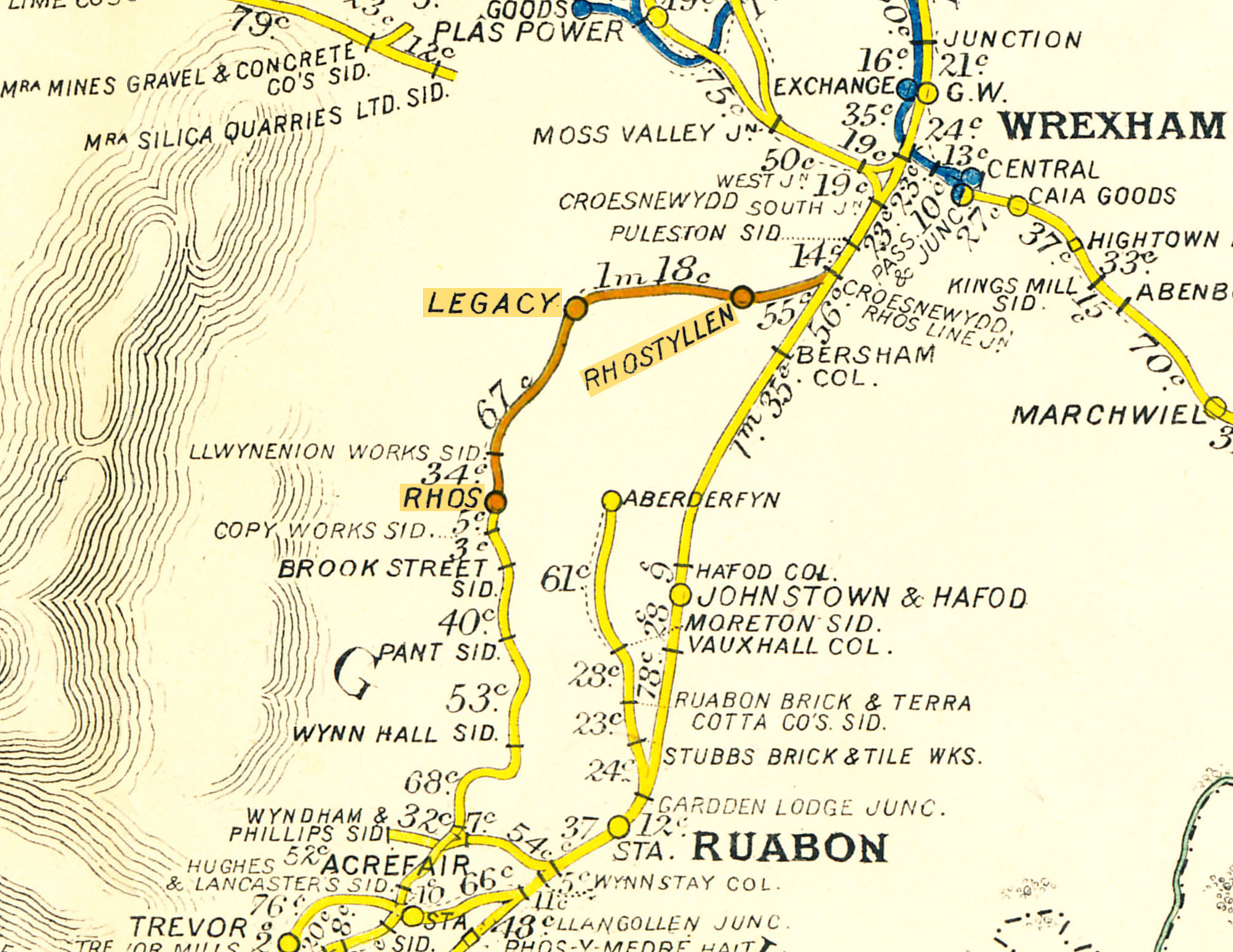 Rhos Jct. [Wrexham] - Rhos | Register of Closed Railways