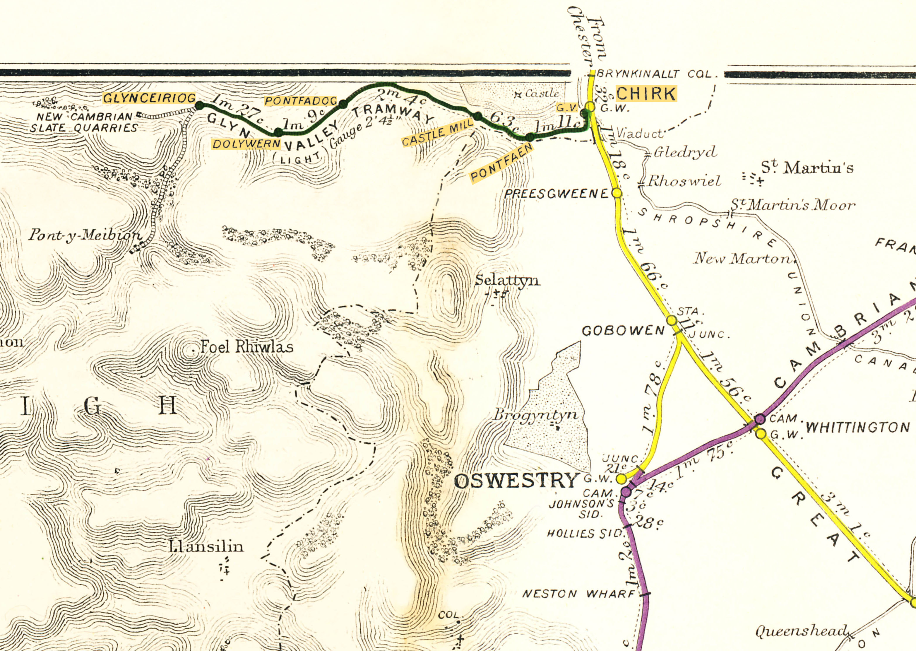 Chirk (GVT) - Glynceiriog | Register of Closed Railways