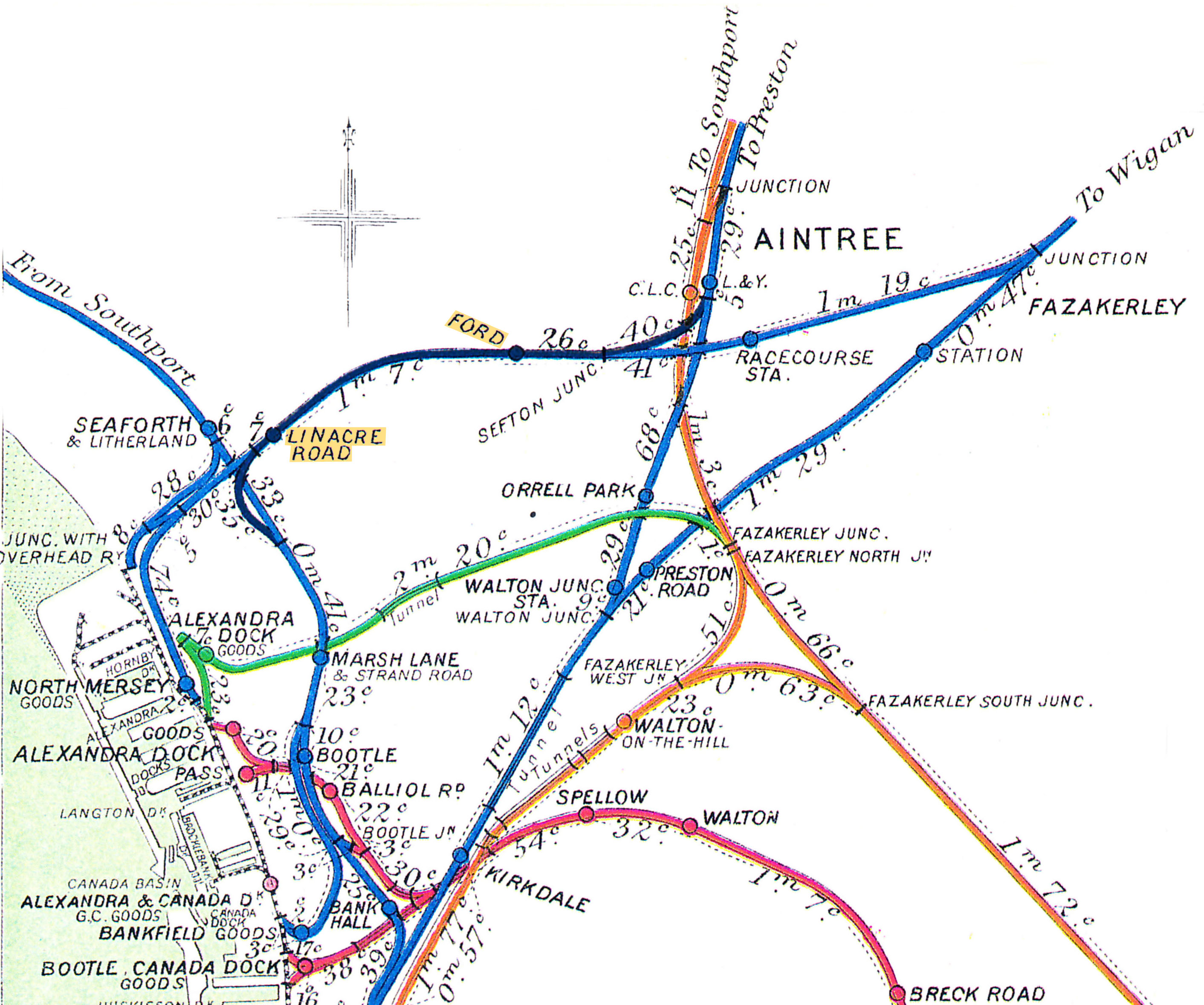 Marsh Lane Jct. - Aintree Station Jct. | Register of Closed Railways