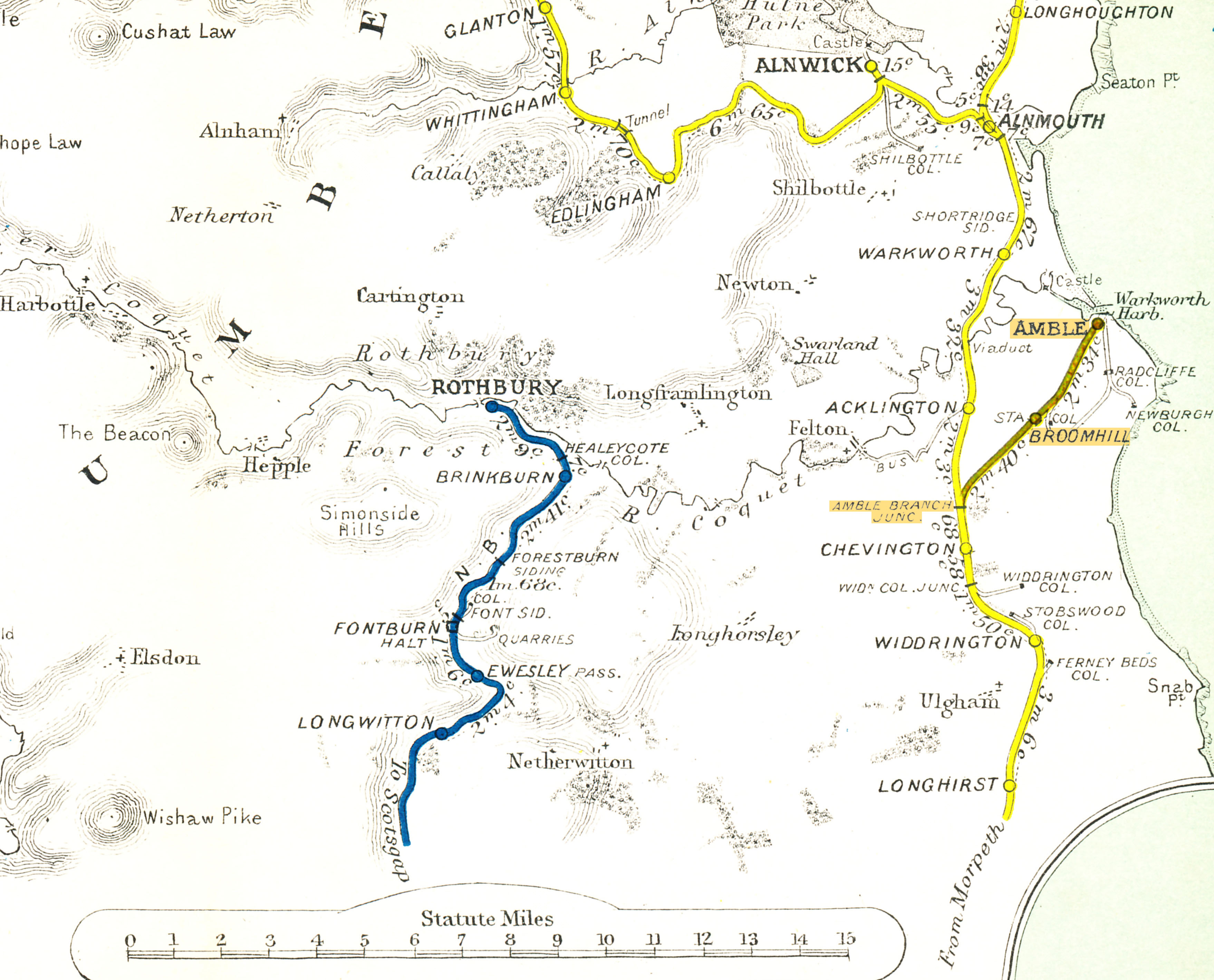 Amble Jct. [Chevington] - Amble | Register of Closed Railways