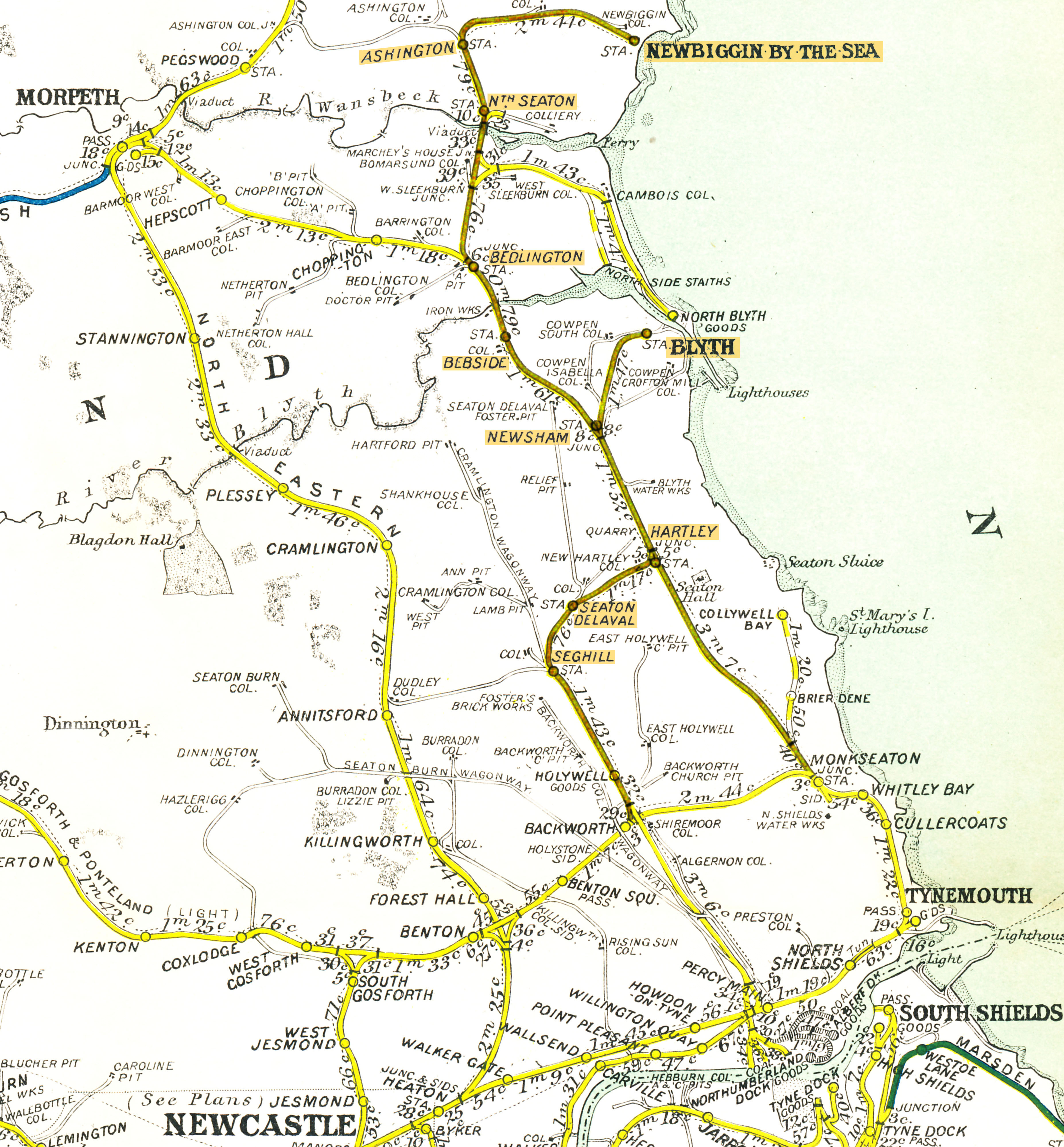 Backworth Jct. - Hartley North Jct.; Monkseaton West (new) Jct ...