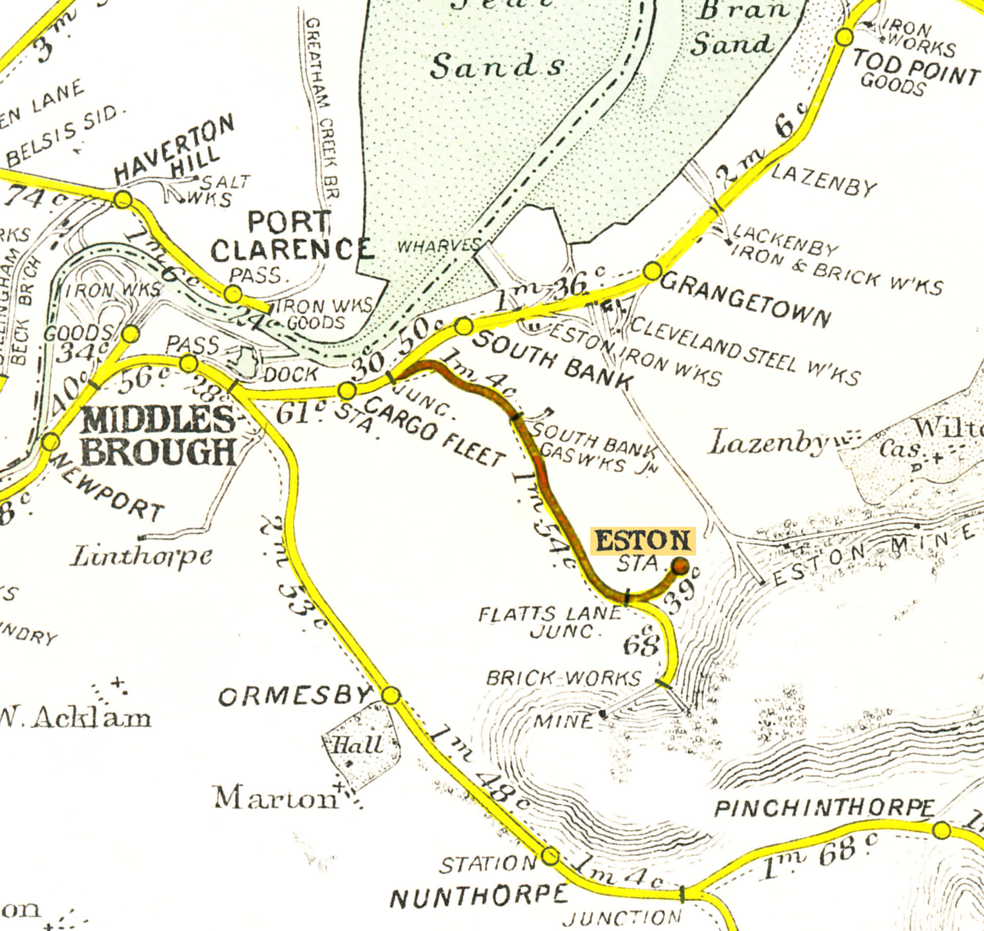 Cargo Fleet Jct. - Eston | Register of Closed Railways