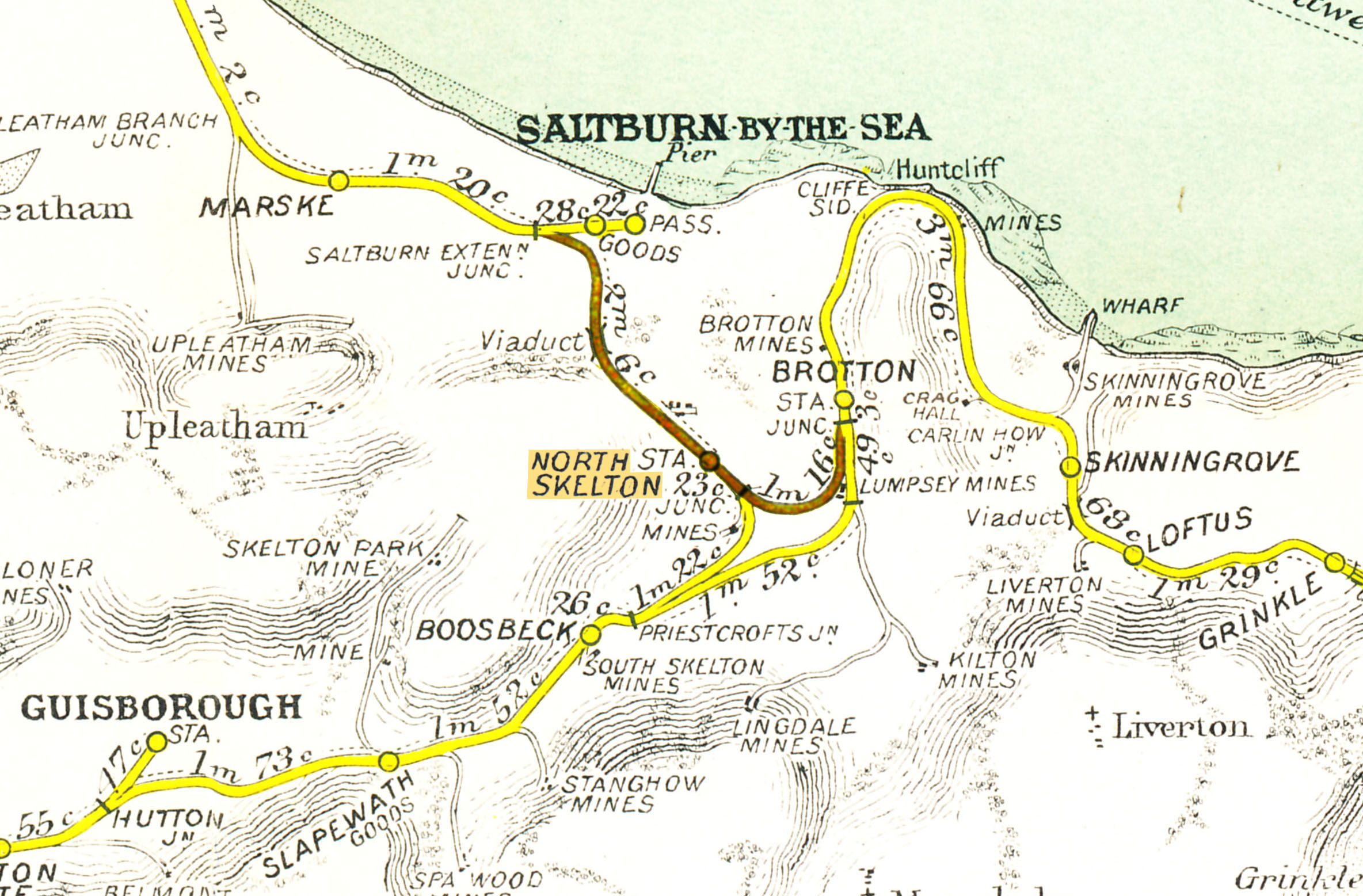Saltburn West Jct. - Brotton Jct. | Register of Closed Railways