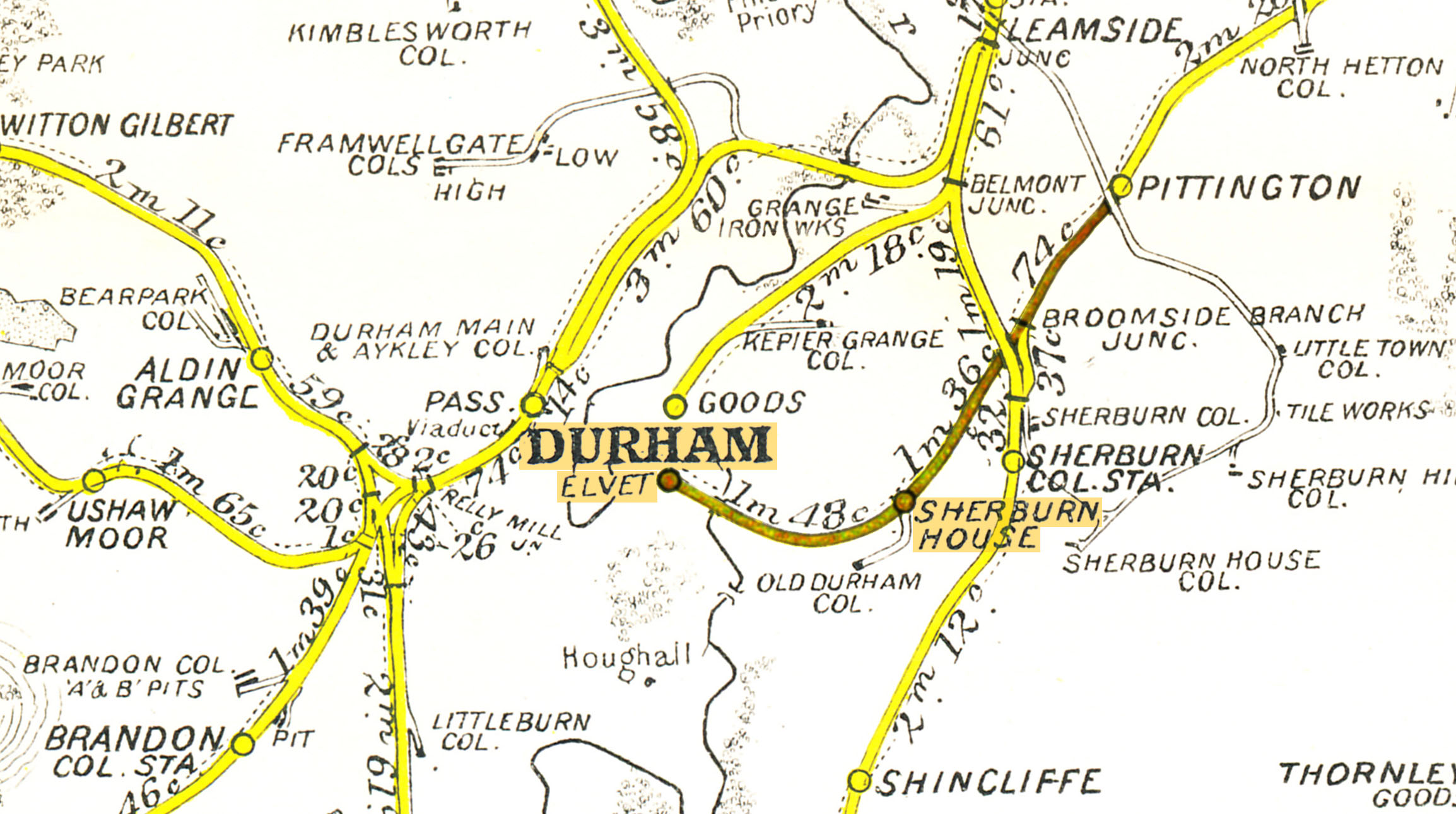 Pittington (excl.) - Durham (Elvet) | Register of Closed Railways