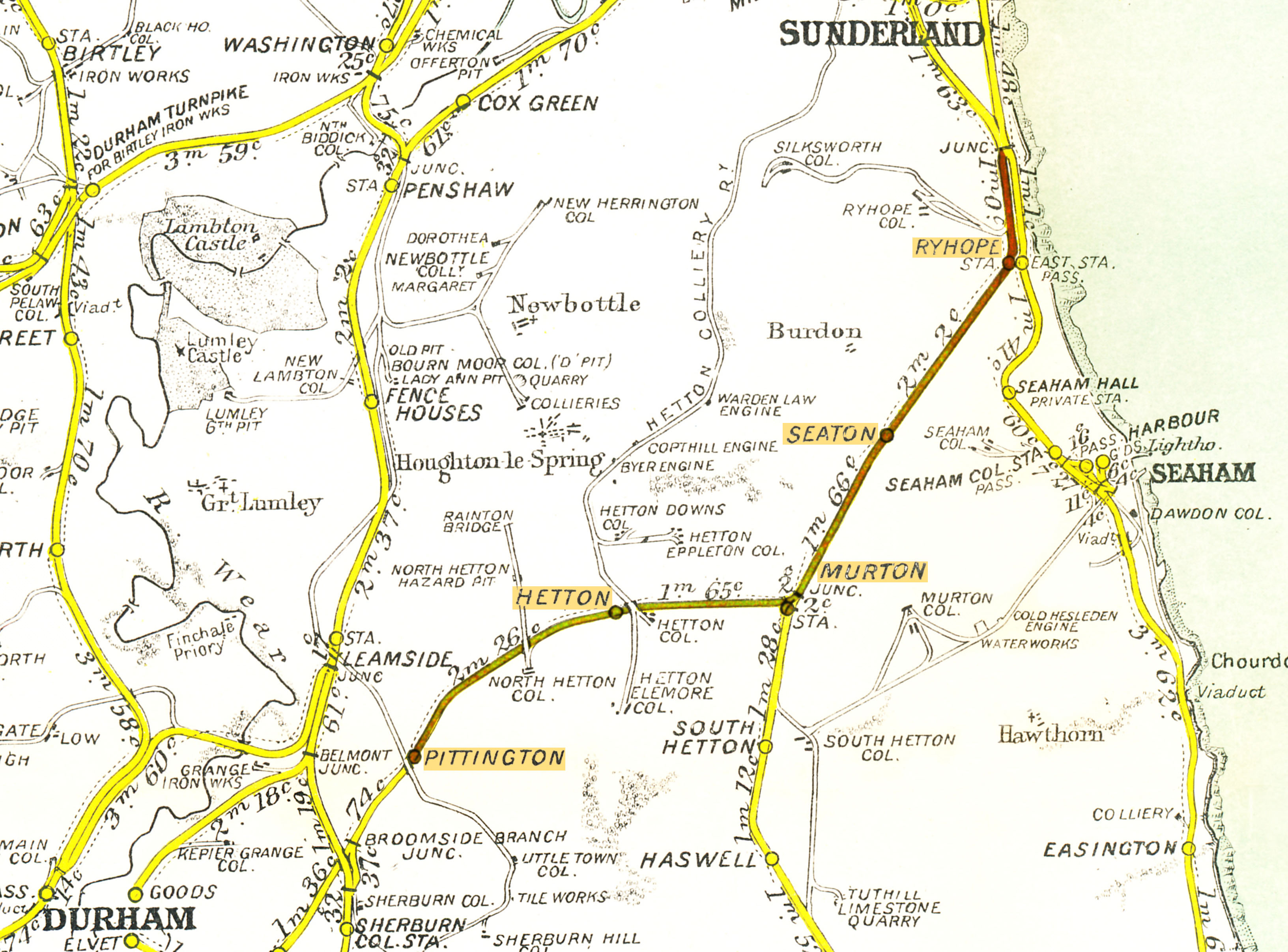 Ryhope Grange Jct. - Pittington | Register of Closed Railways
