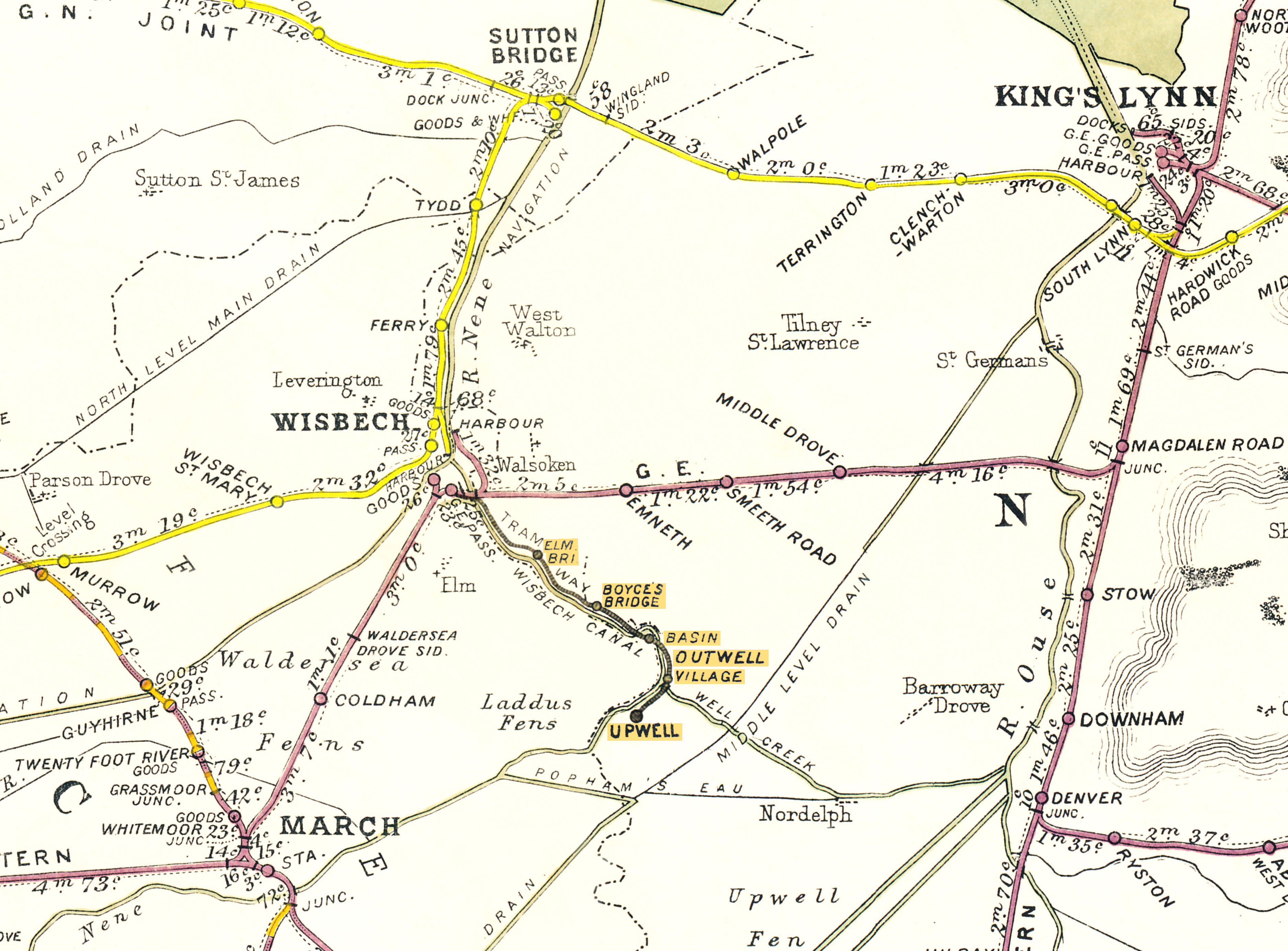 Wisbech Jct. - Upwell | Register of Closed Railways