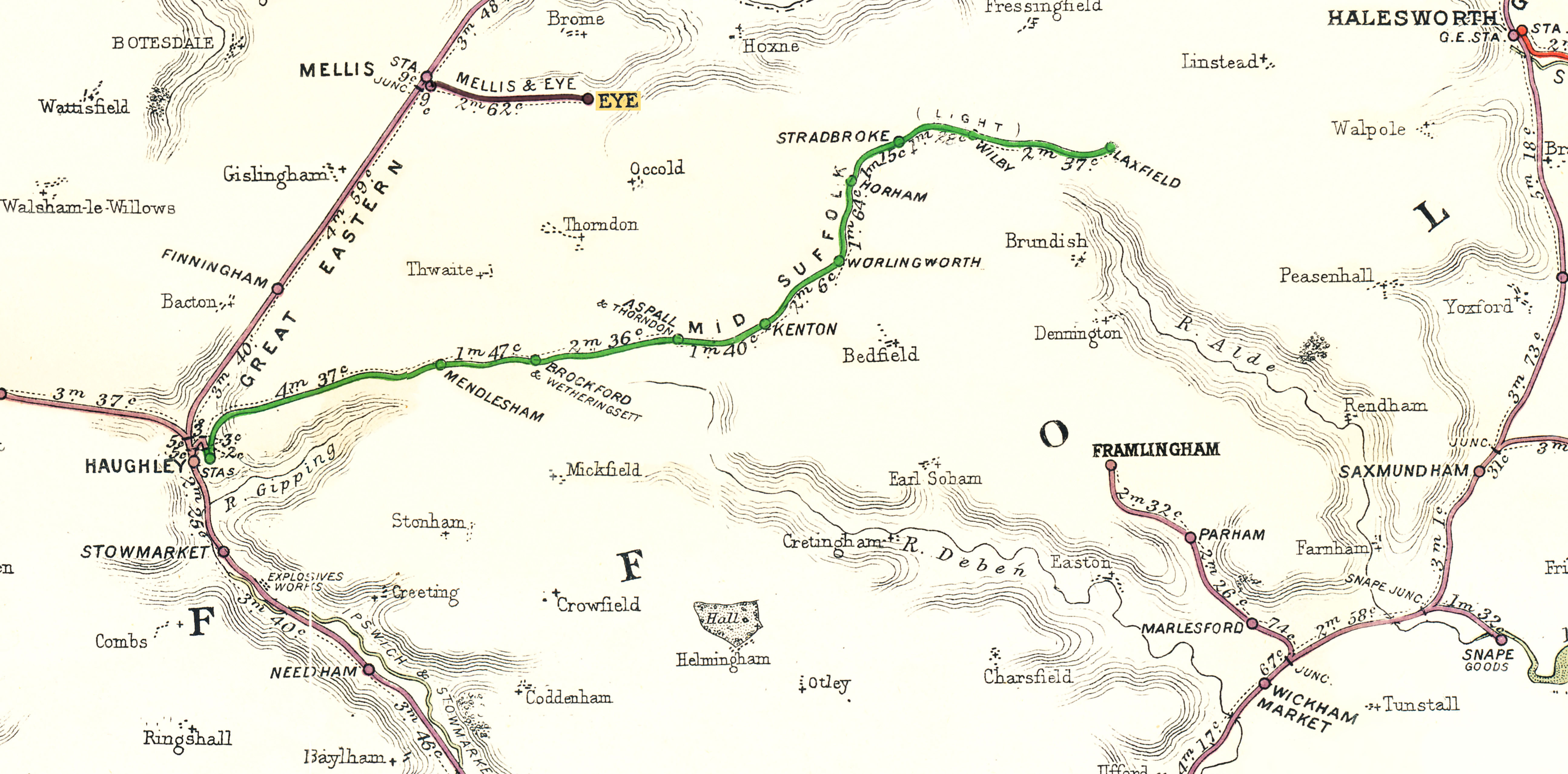 Mellis (excl.) - Eye | Register of Closed Railways
