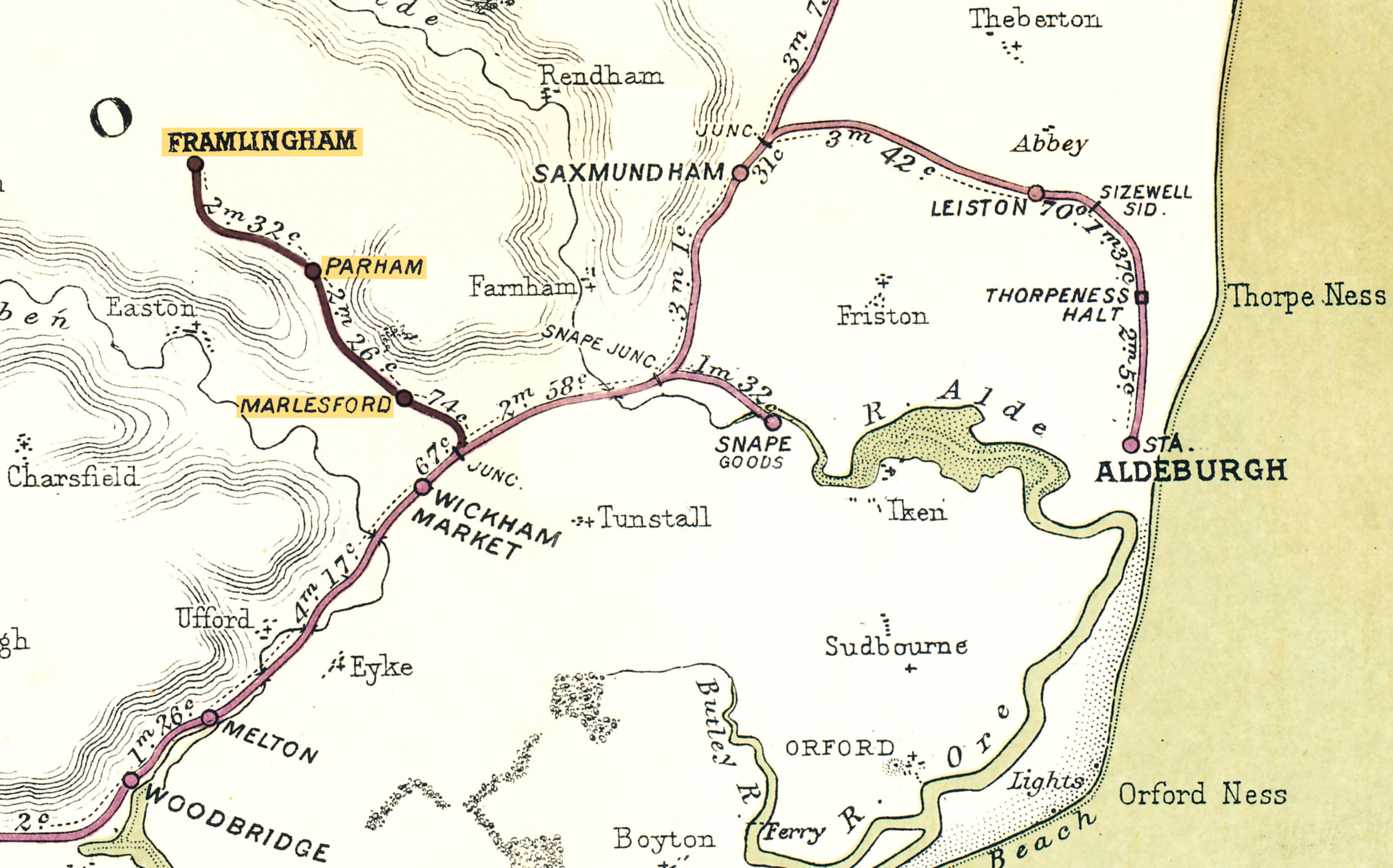 Wickham Market Jct. - Framlingham | Register of Closed Railways