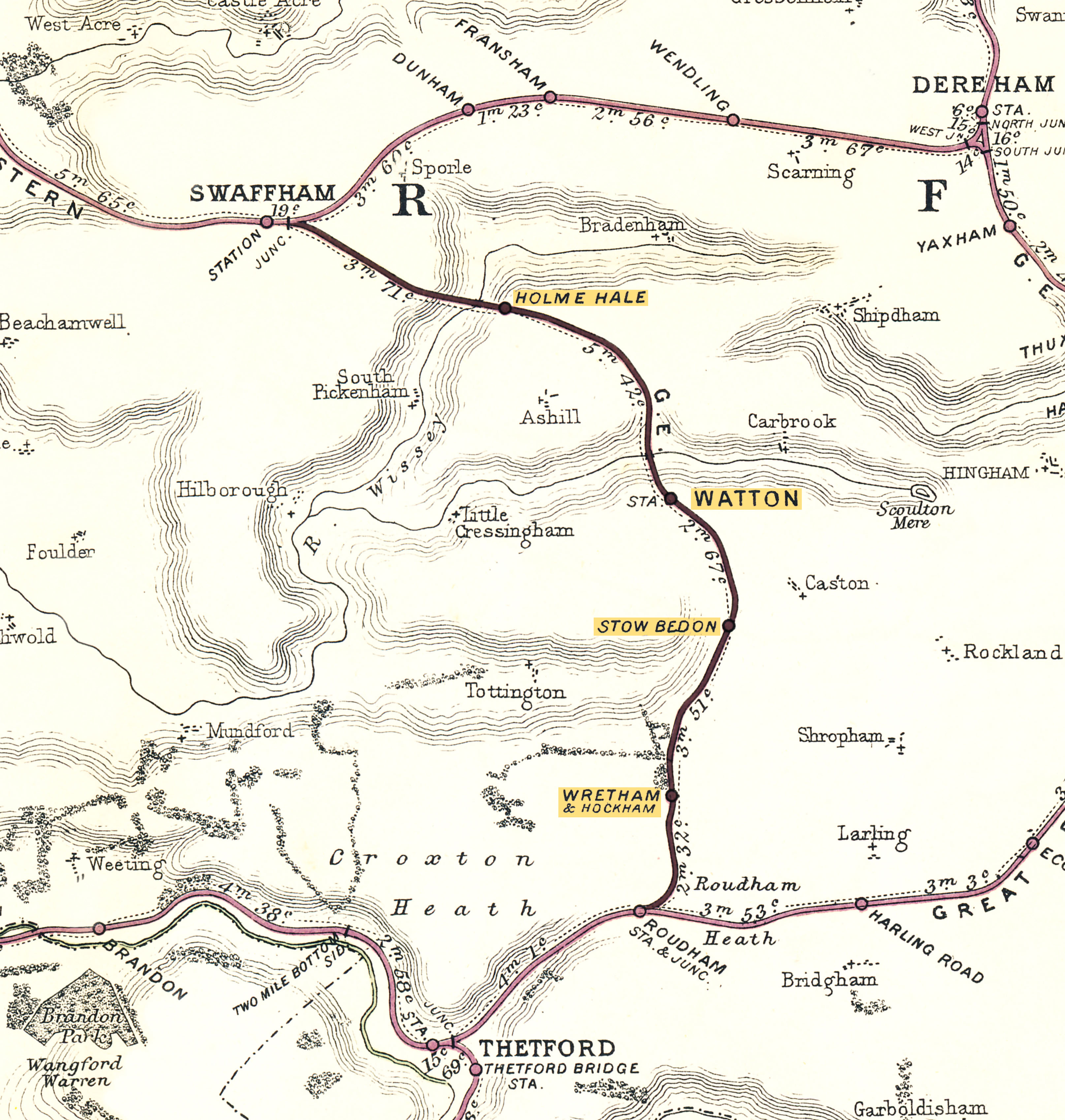 Roudham Jct. - Swaffham Jct. | Register of Closed Railways