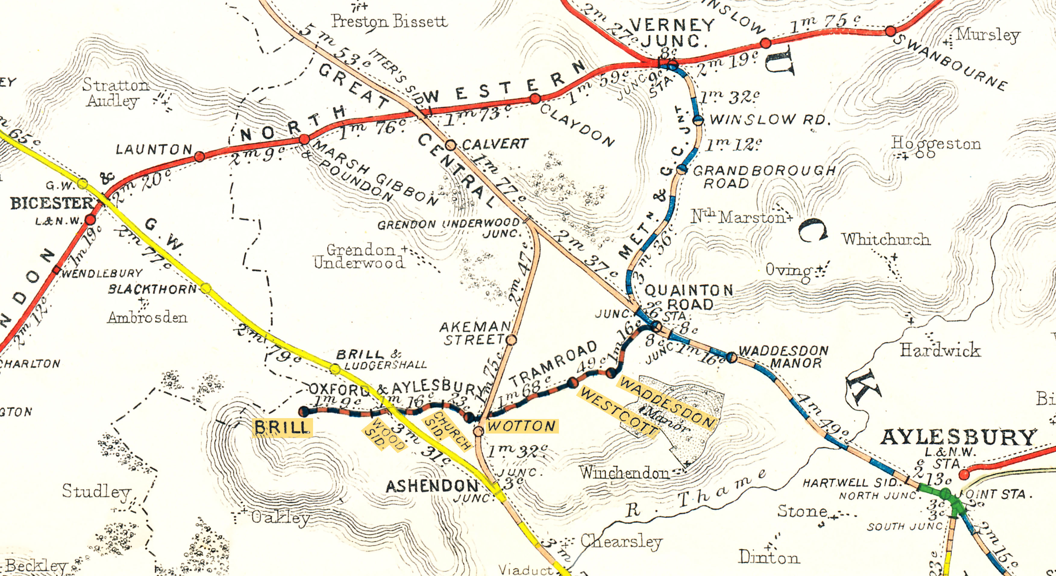 Quainton Road (excl.) - Brill | Register of Closed Railways