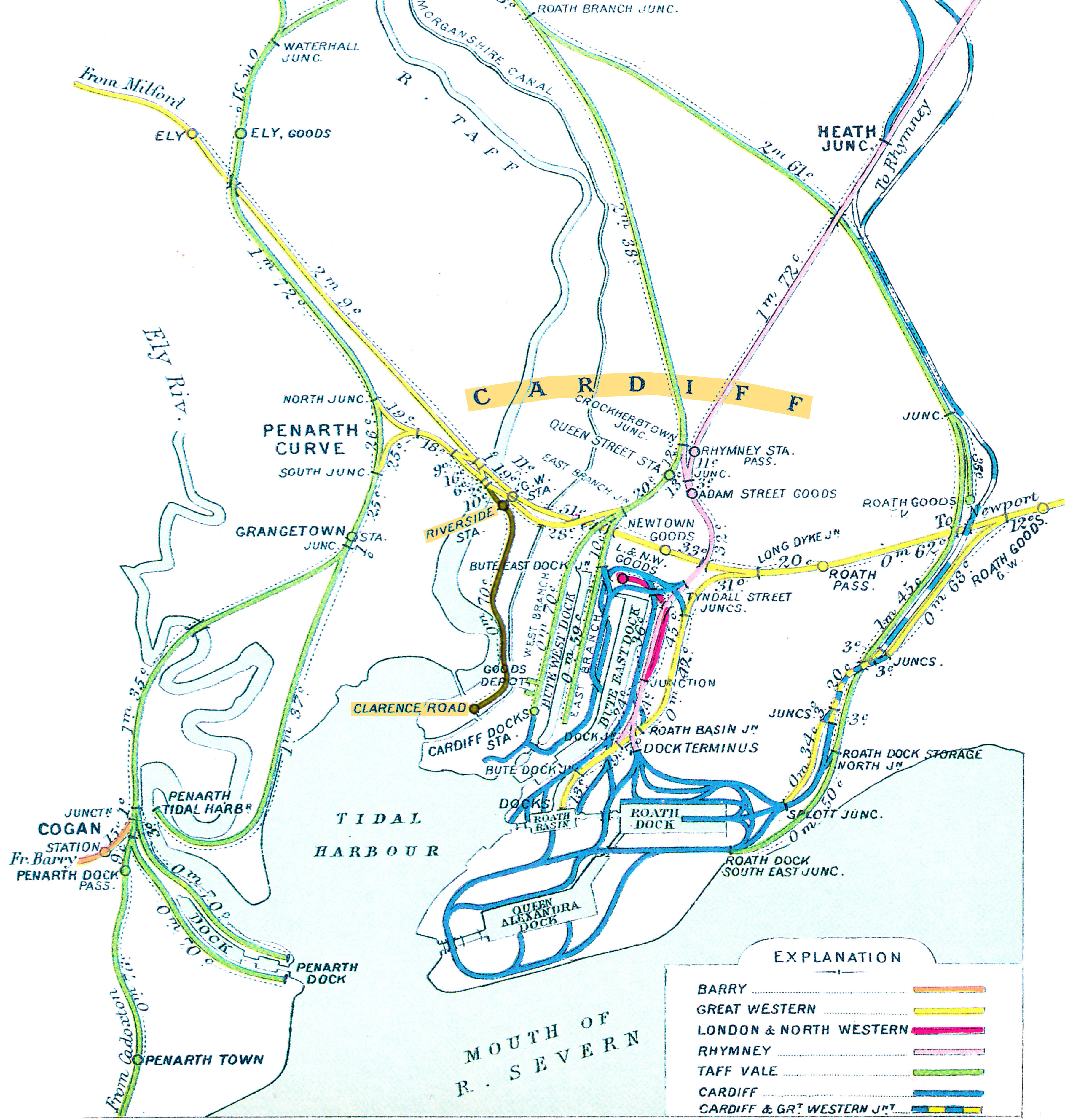 Riverside Branch Jct. - Cardiff (Clarence Rd.) | Register of Closed ...