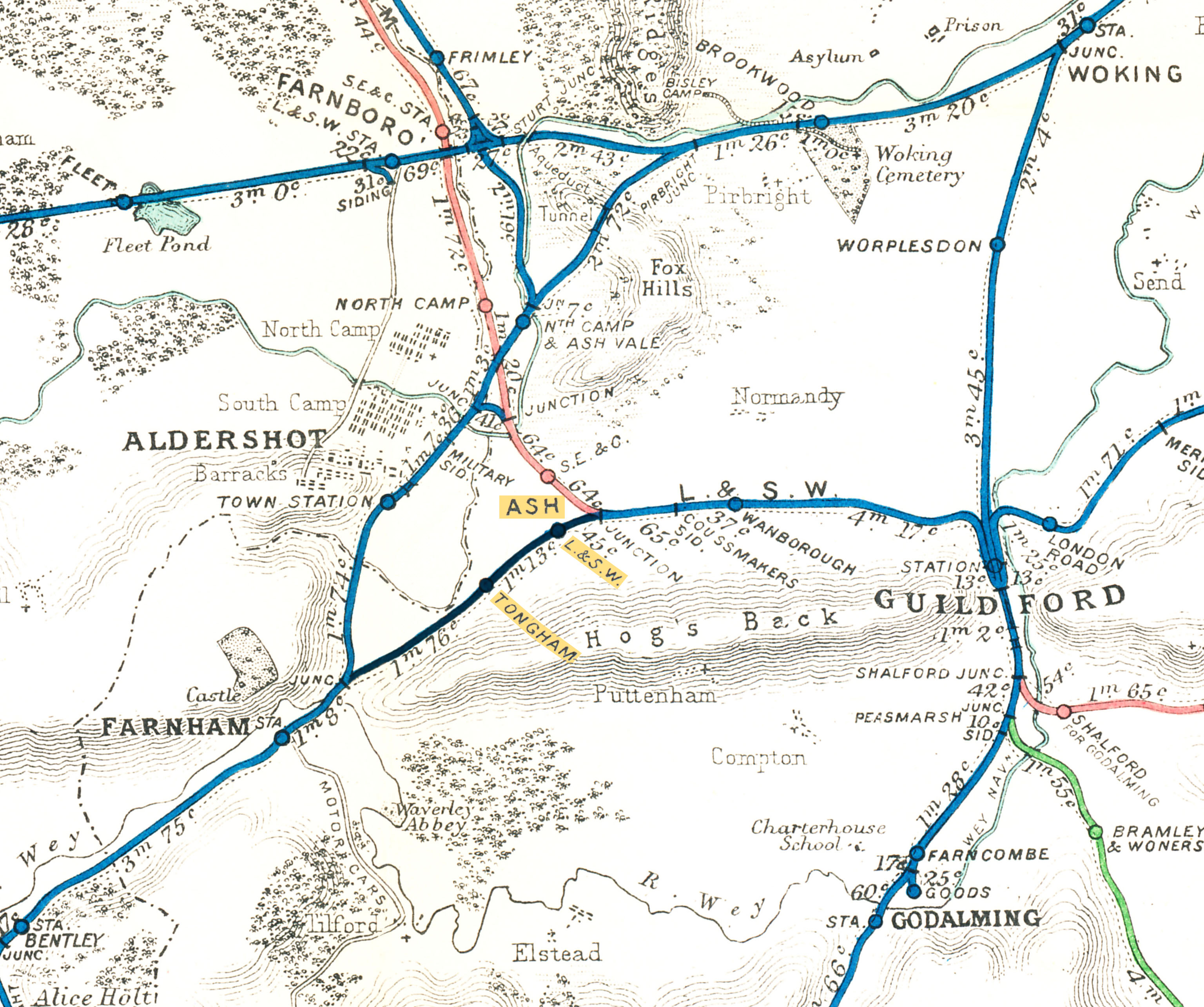 Ash Jct. - Farnham Jct. | Register of Closed Railways