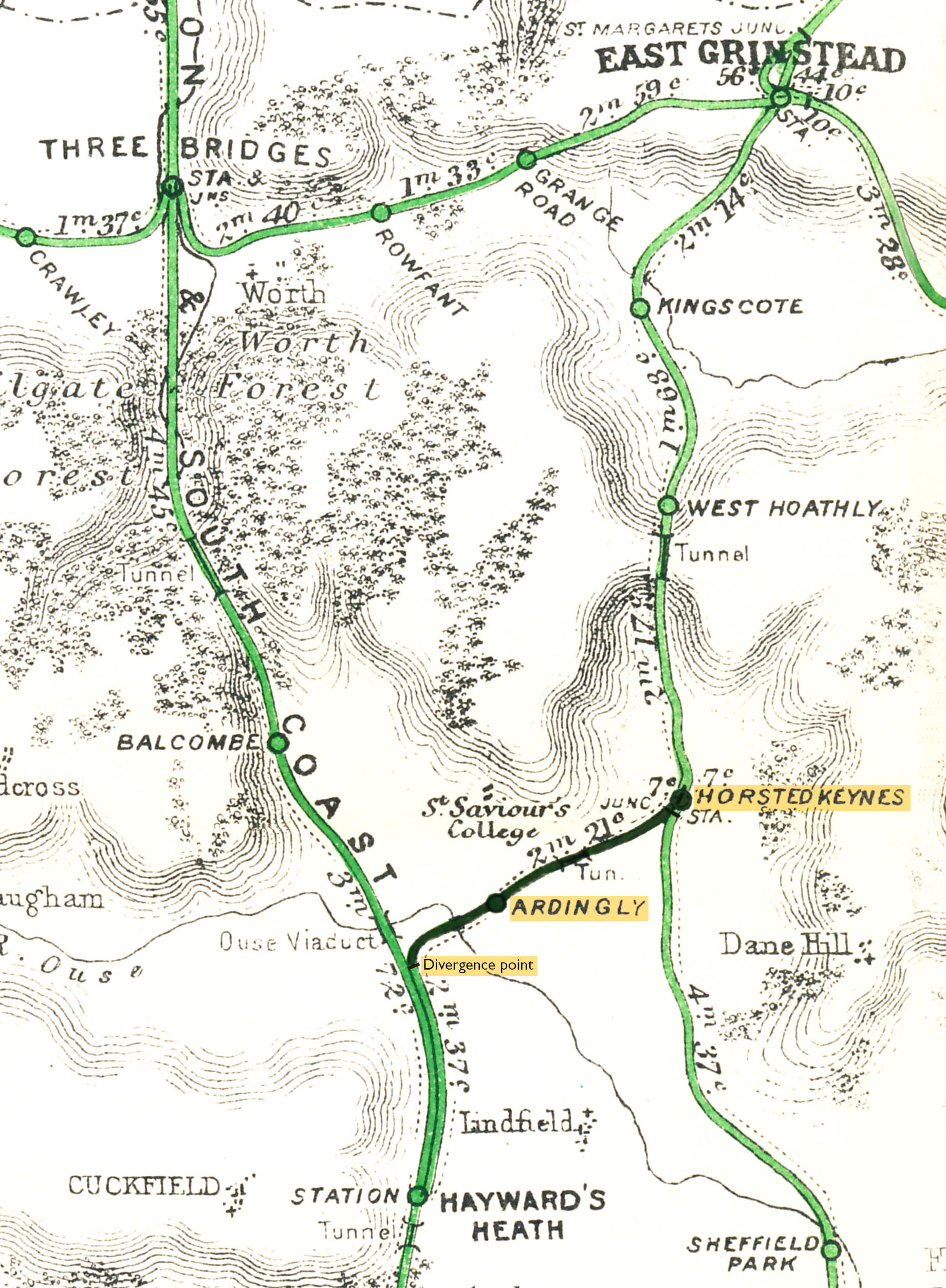 Copyhold Jct. - Horsted Keynes | Register of Closed Railways