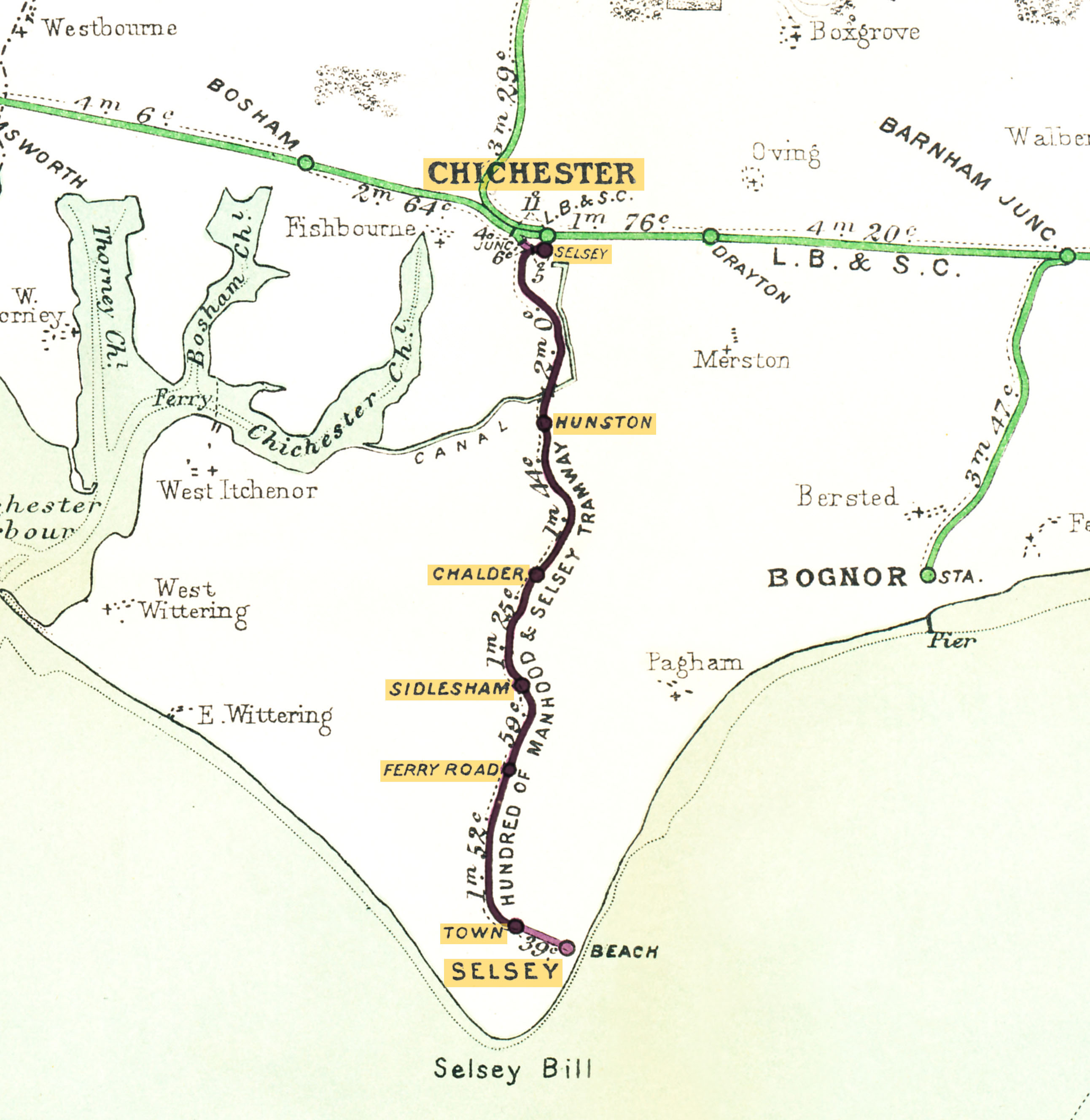 Chichester (WS) - Selsey Town | Register of Closed Railways