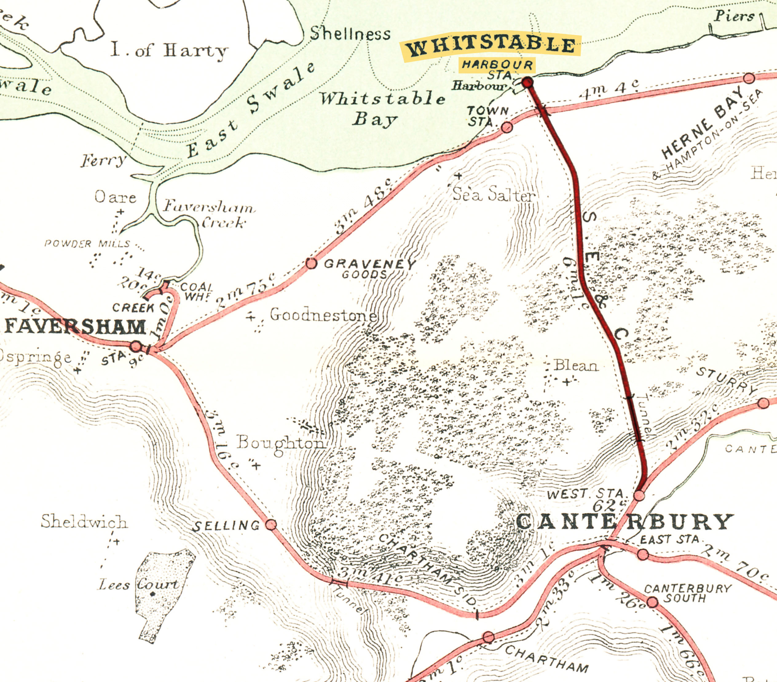 Canterbury West Jct. - Whitstable Harbour | Register of Closed Railways