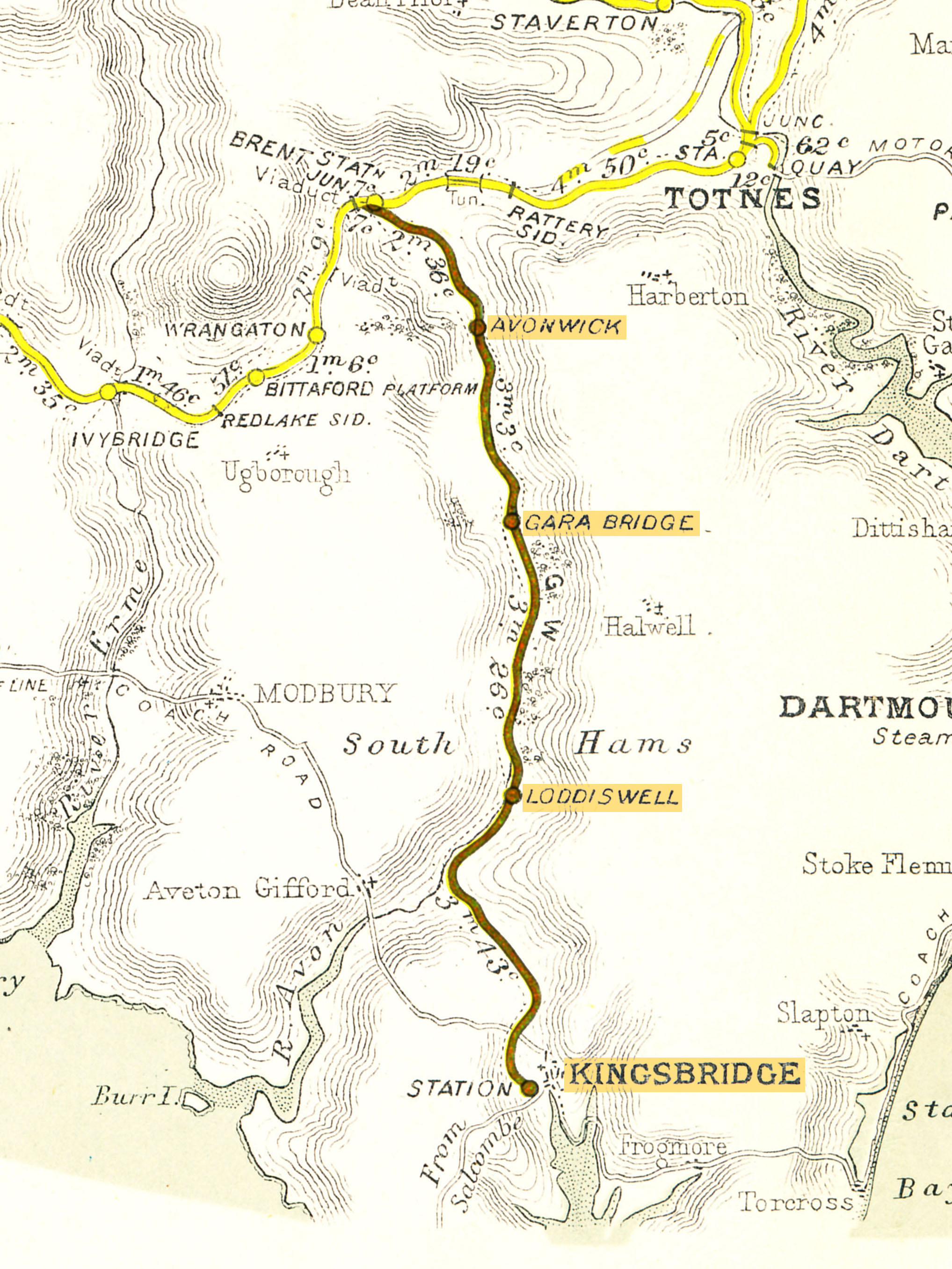 Kingsbridge Branch Jct. [Brent] - Kingsbridge | Register of Closed Railways