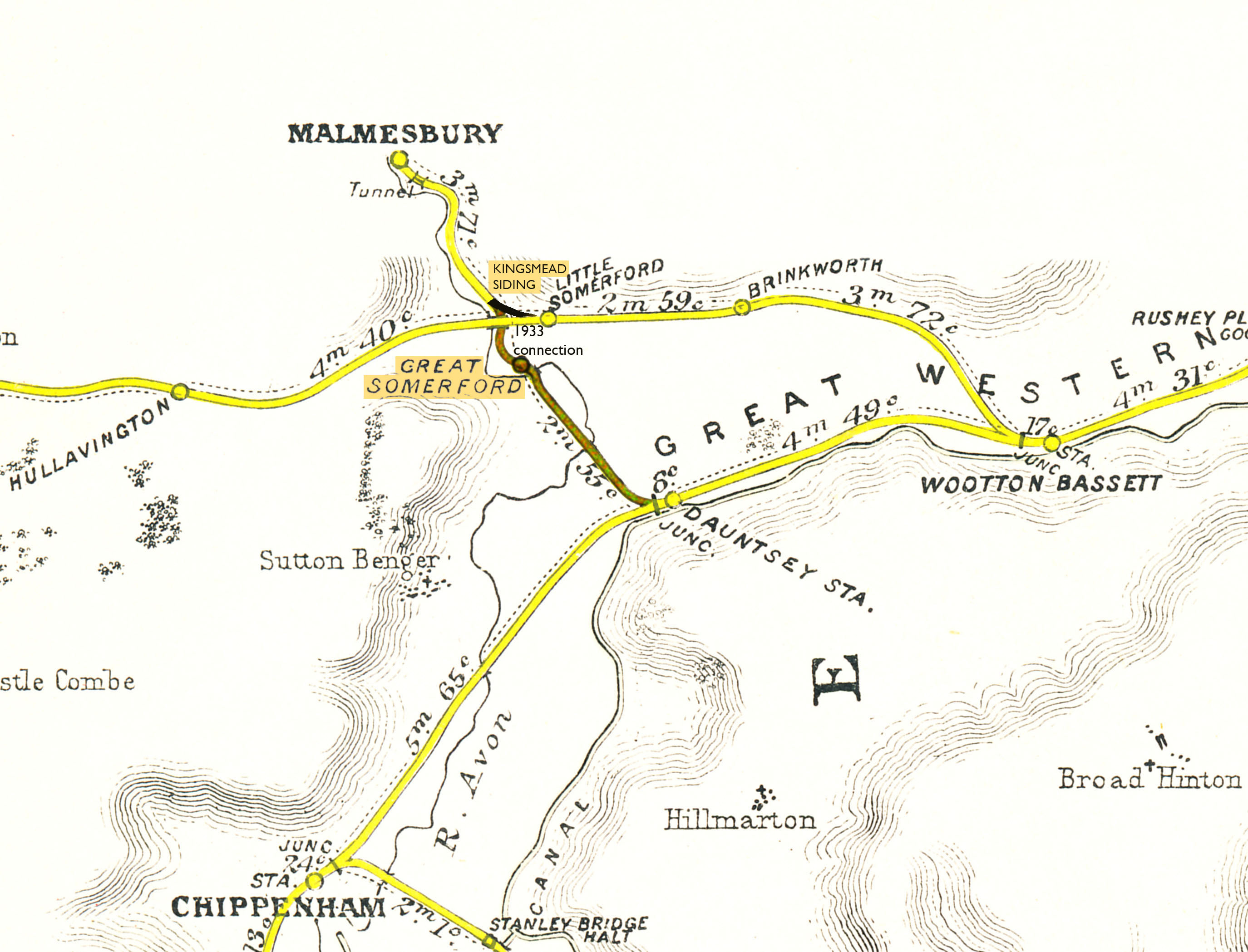Dauntsey Jct. - Kingsmead Siding | Register of Closed Railways