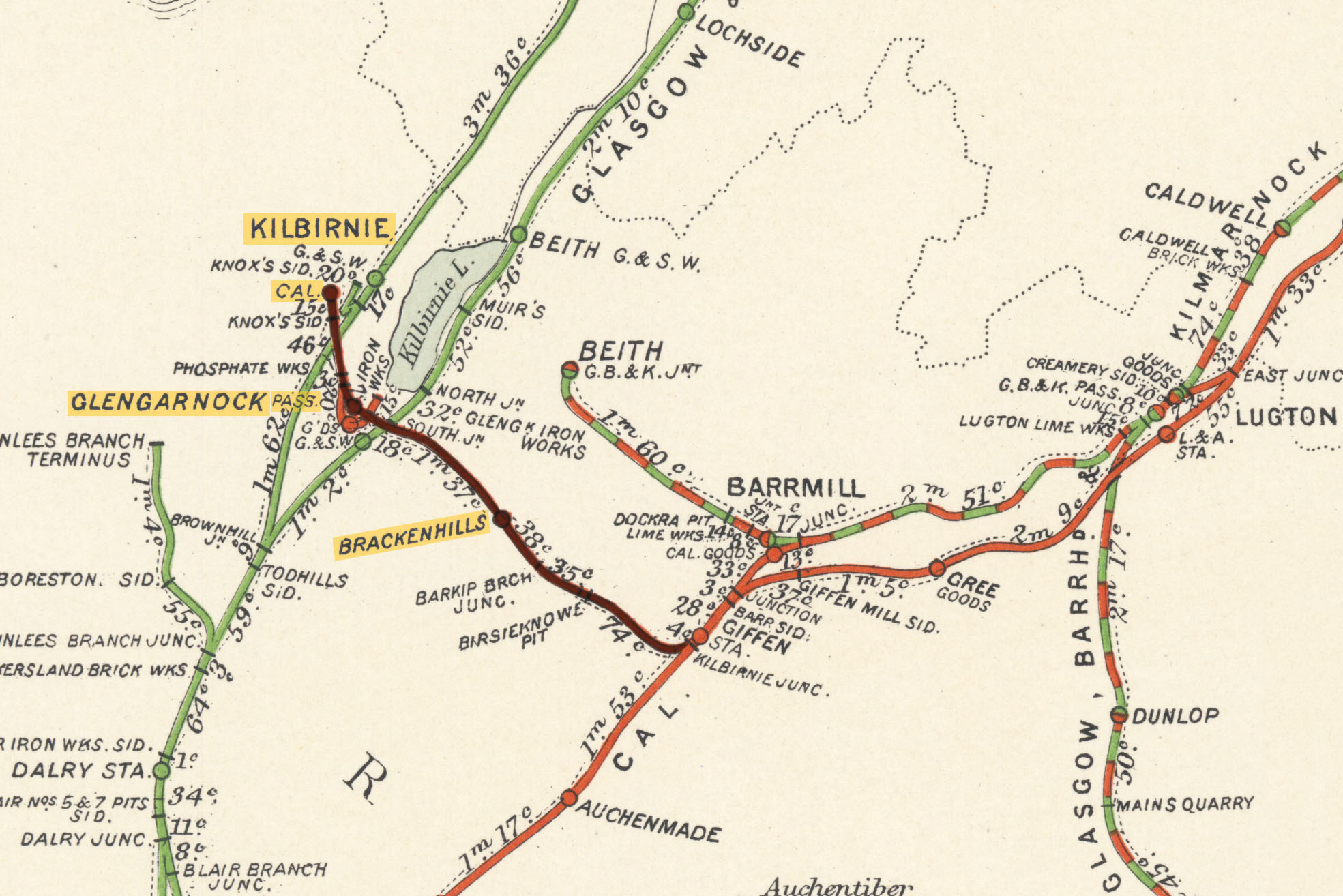 Kilbirnie Jct. - Kilbirnie (South) | Register of Closed Railways