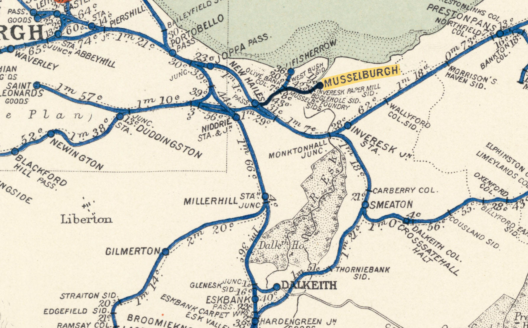 Newhailes Jct. - Musselburgh | Register of Closed Railways