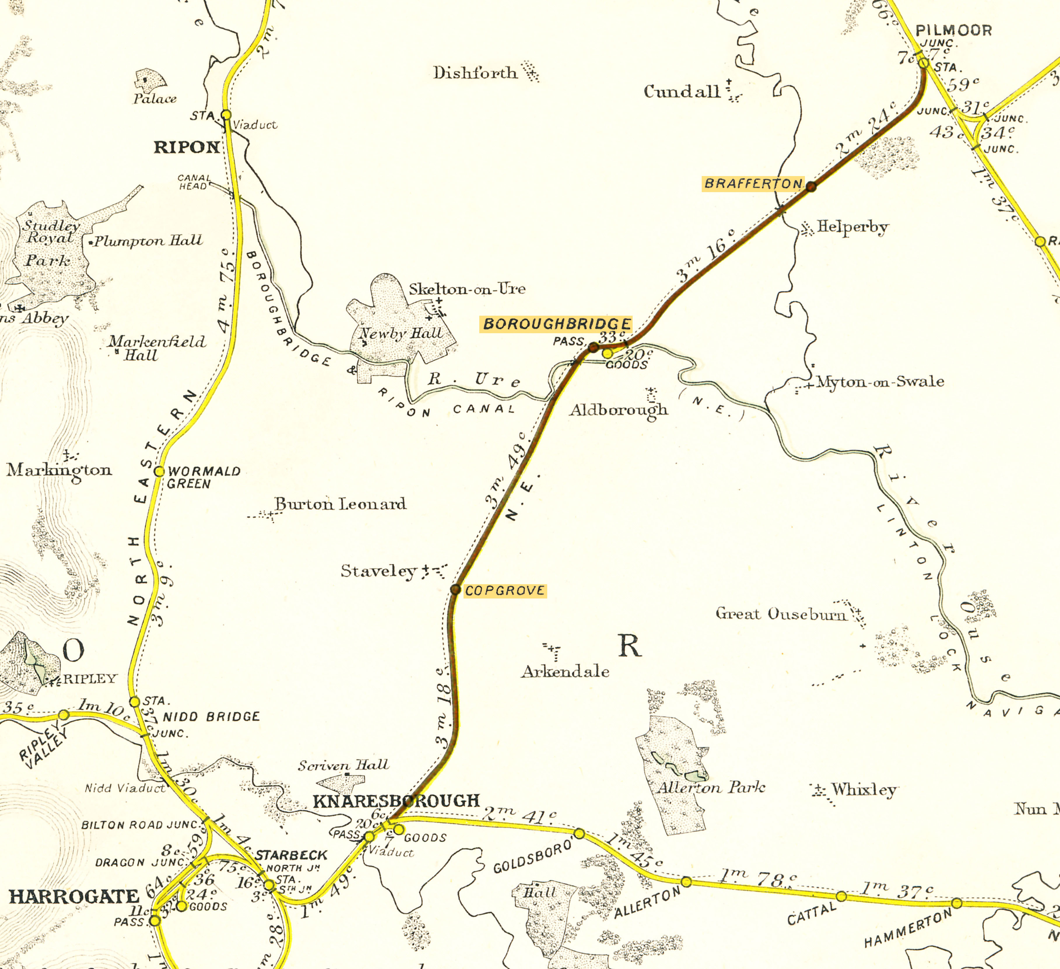 Knaresborough (Goods) Jct. - Pilmoor (excl.) | Register of Closed Railways