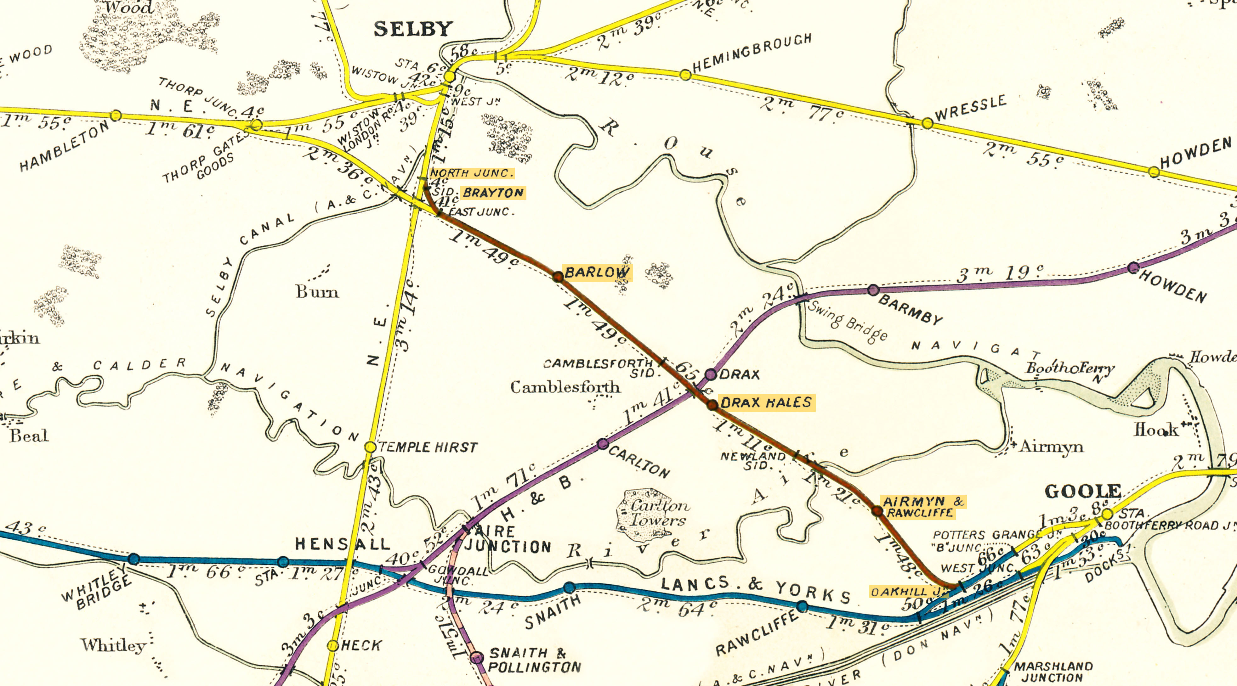 Brayton North Jct Selby Oakhill Jct Goole Register Of Closed Brayton North Jct Selby Oakhill Jct Goole Register Of Closed