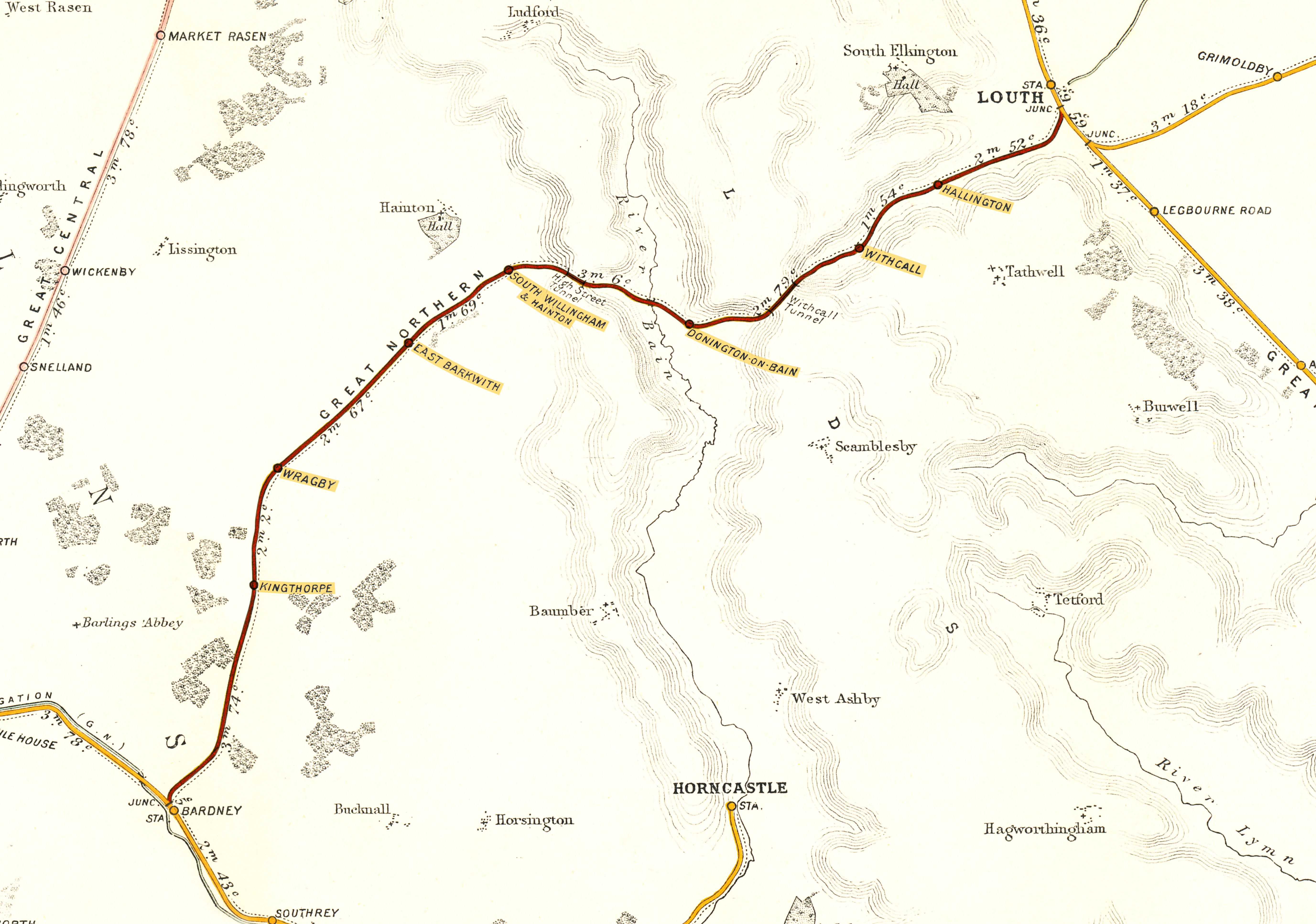 Bardney North Jct. - Wragby Jct. | Register of Closed Railways