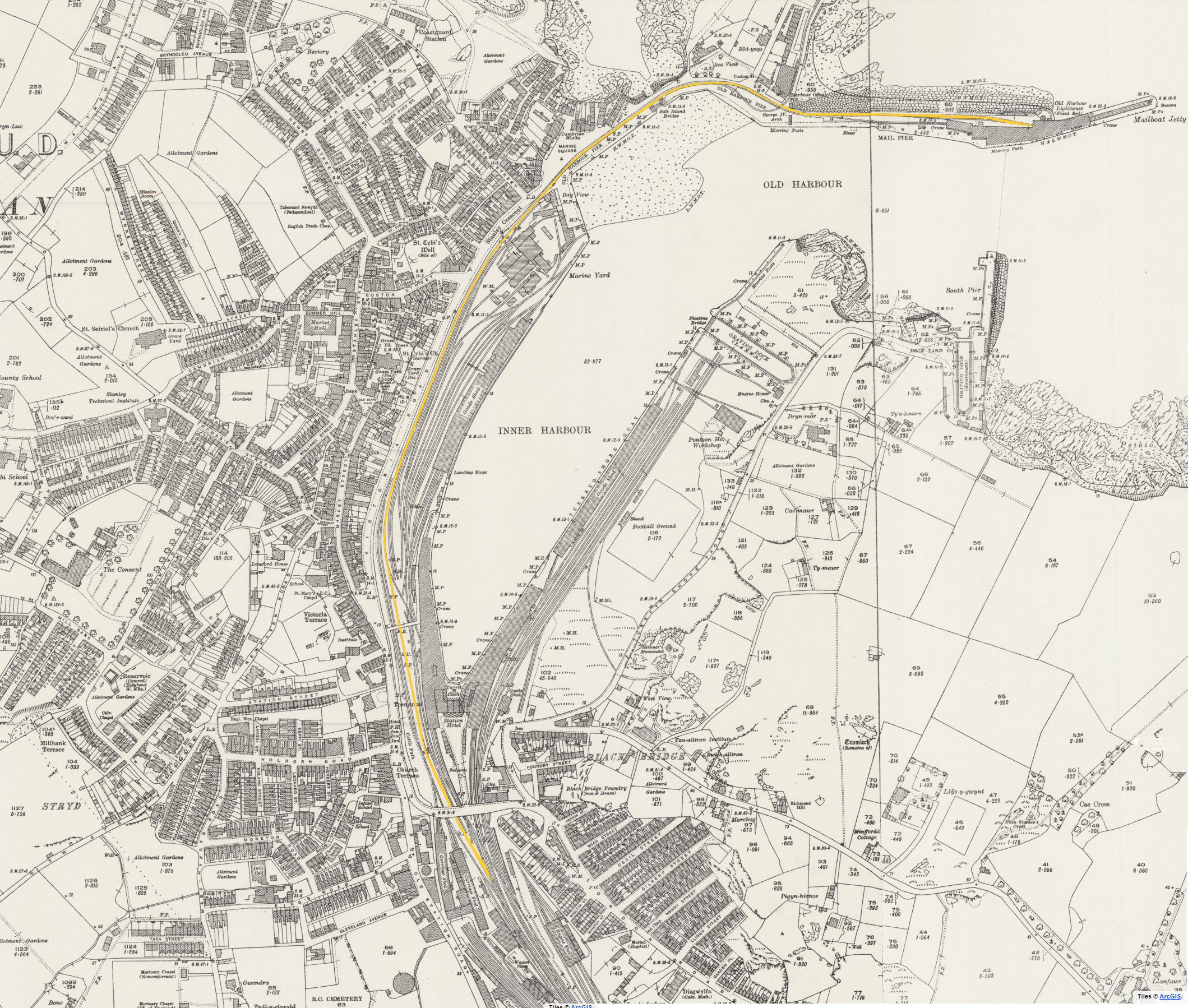 Holyhead No.2 Jct. - Admiralty Pier | Register of Closed Railways