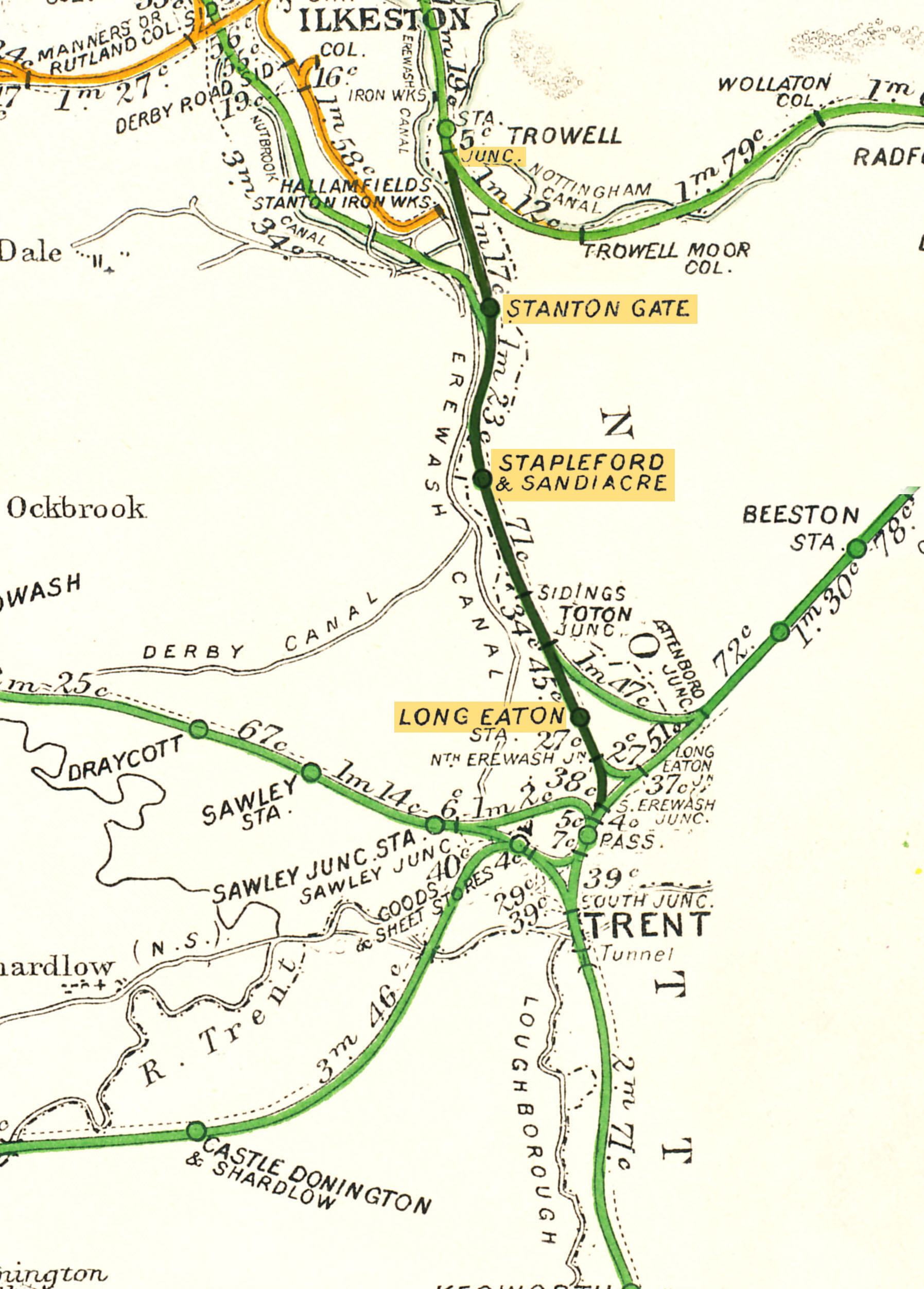 Trent Station North Jct. - Trowell Jct. | Register of Closed Railways
