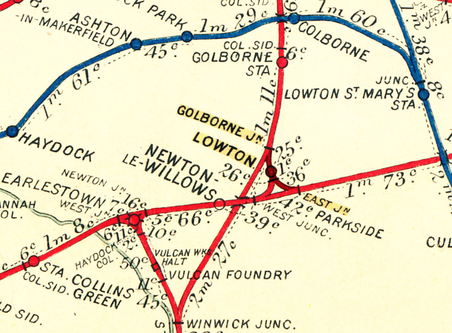 Parkside No.1 Jct. - Golborne Jct.; Parkside No.2/Newton-le-Willows Jct ...