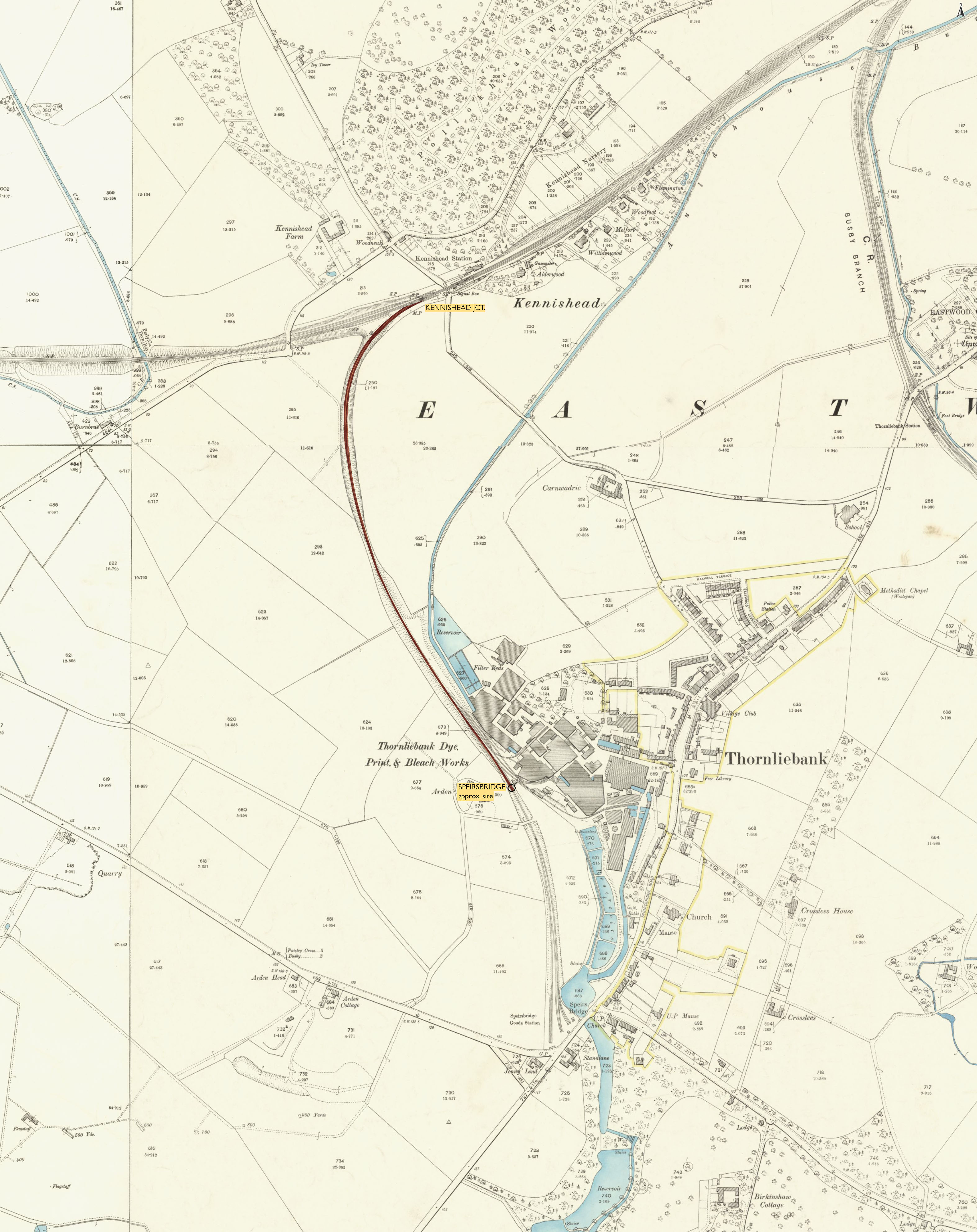 Kennishead Jct. - Speirsbridge | Register of Closed Railways