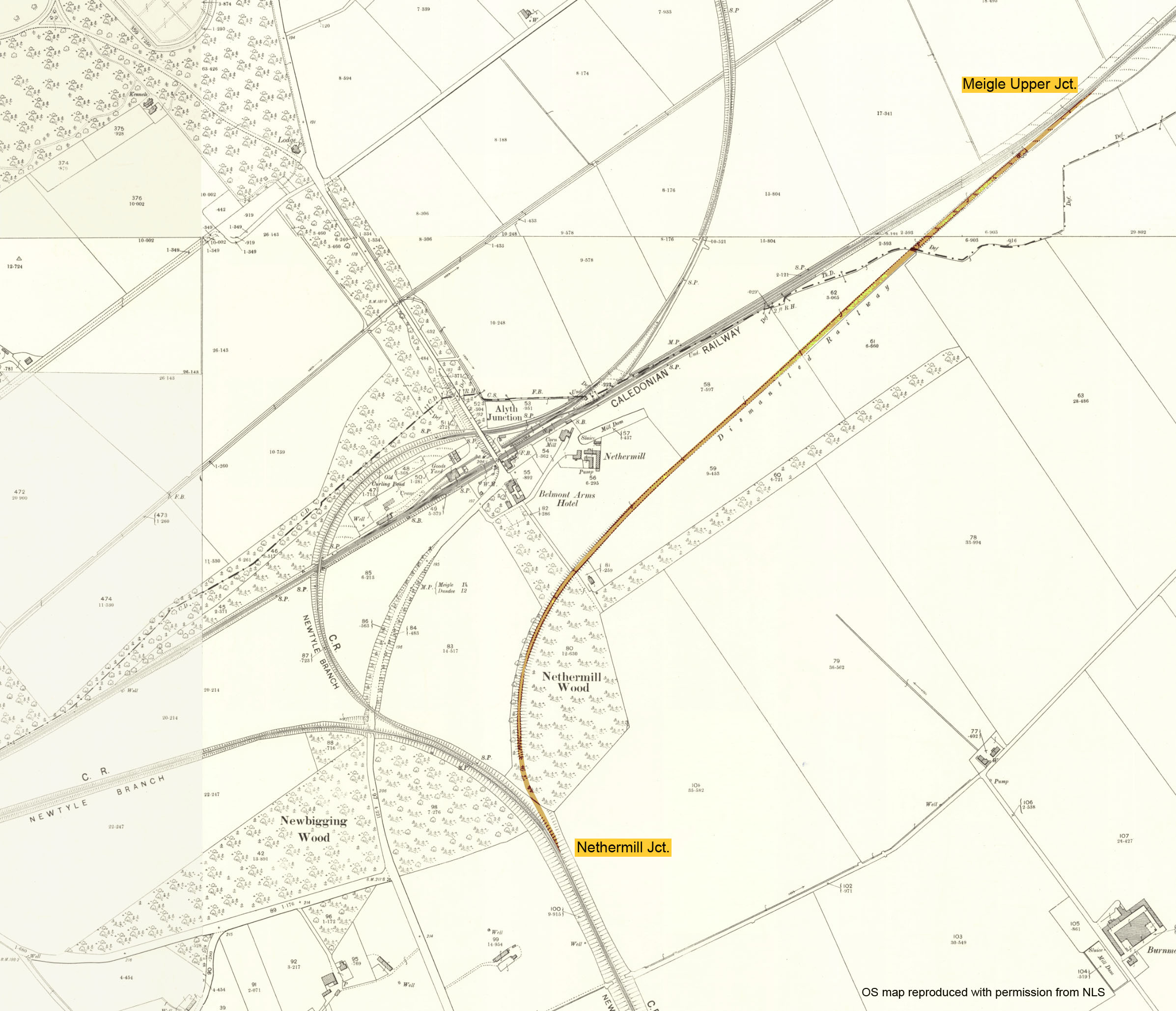 Nethermill Jct. - Meigle Upper Jct. [Newtyle] | Register of Closed Railways