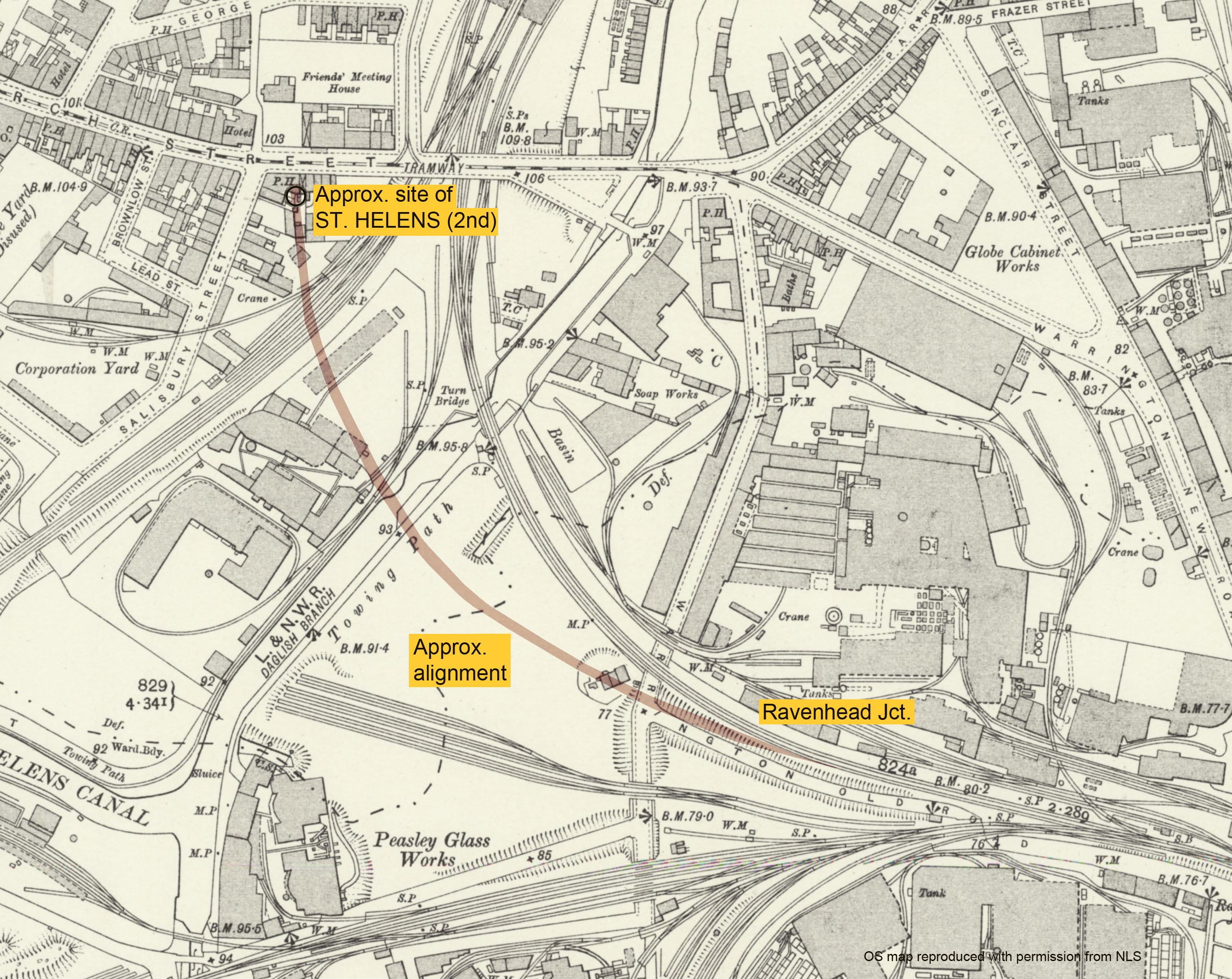 Ravenhead Jct. - St. Helens (2nd) | Register of Closed Railways